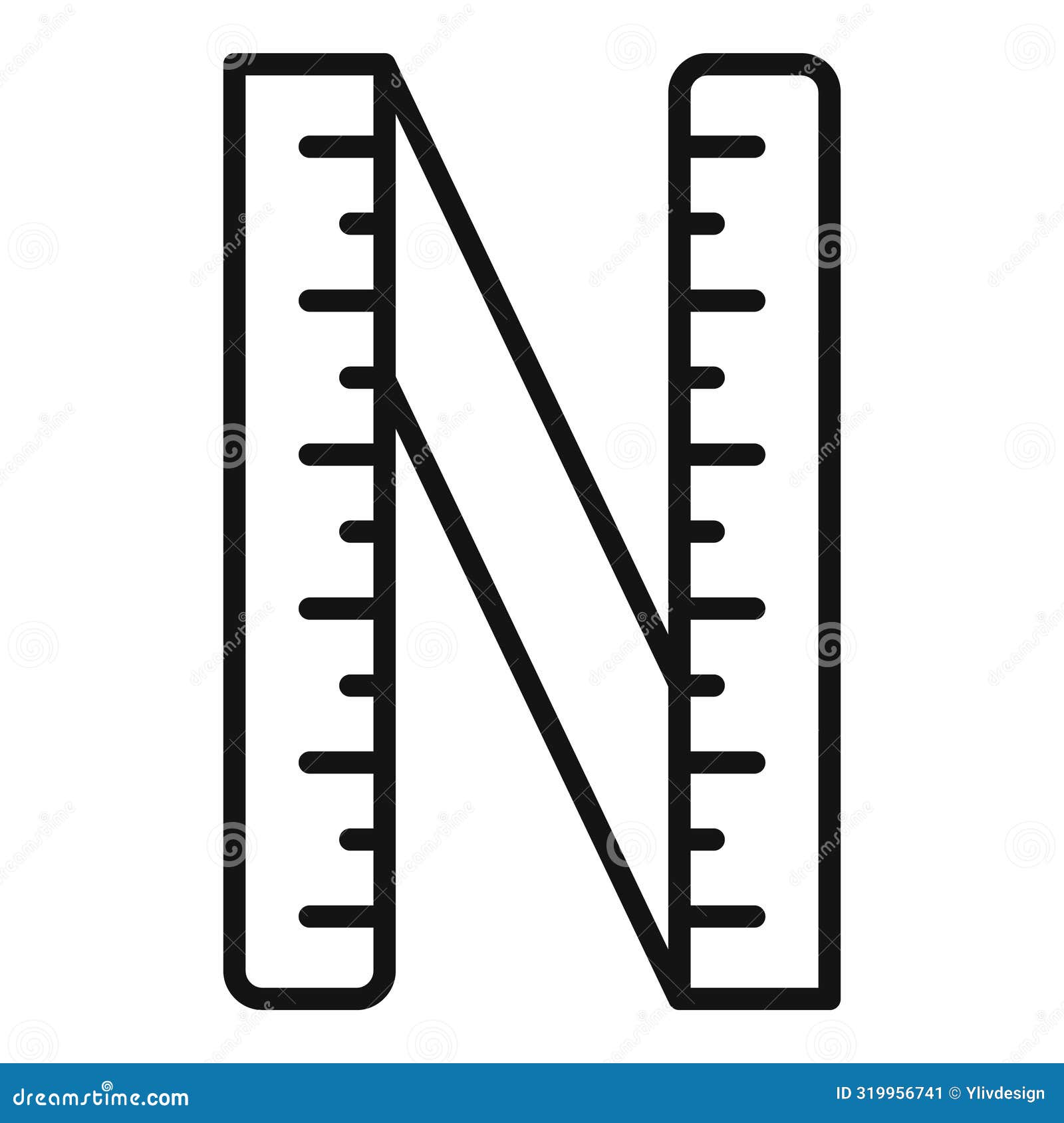 A White Ruler Marked With Centimeters, Inches And Combined Rectangular ...