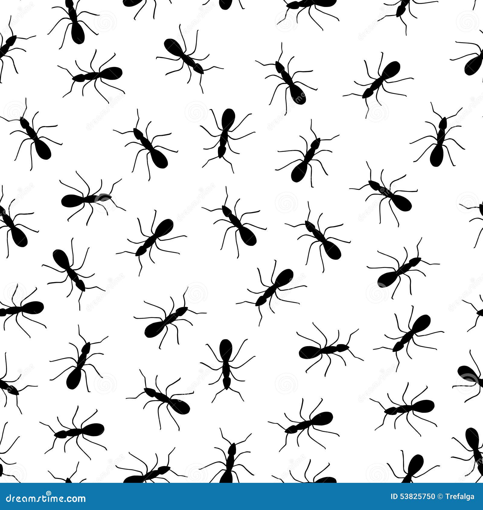 Ants Pattern Seamless. Ant Background. Anthill Texture. Ornament Of ...