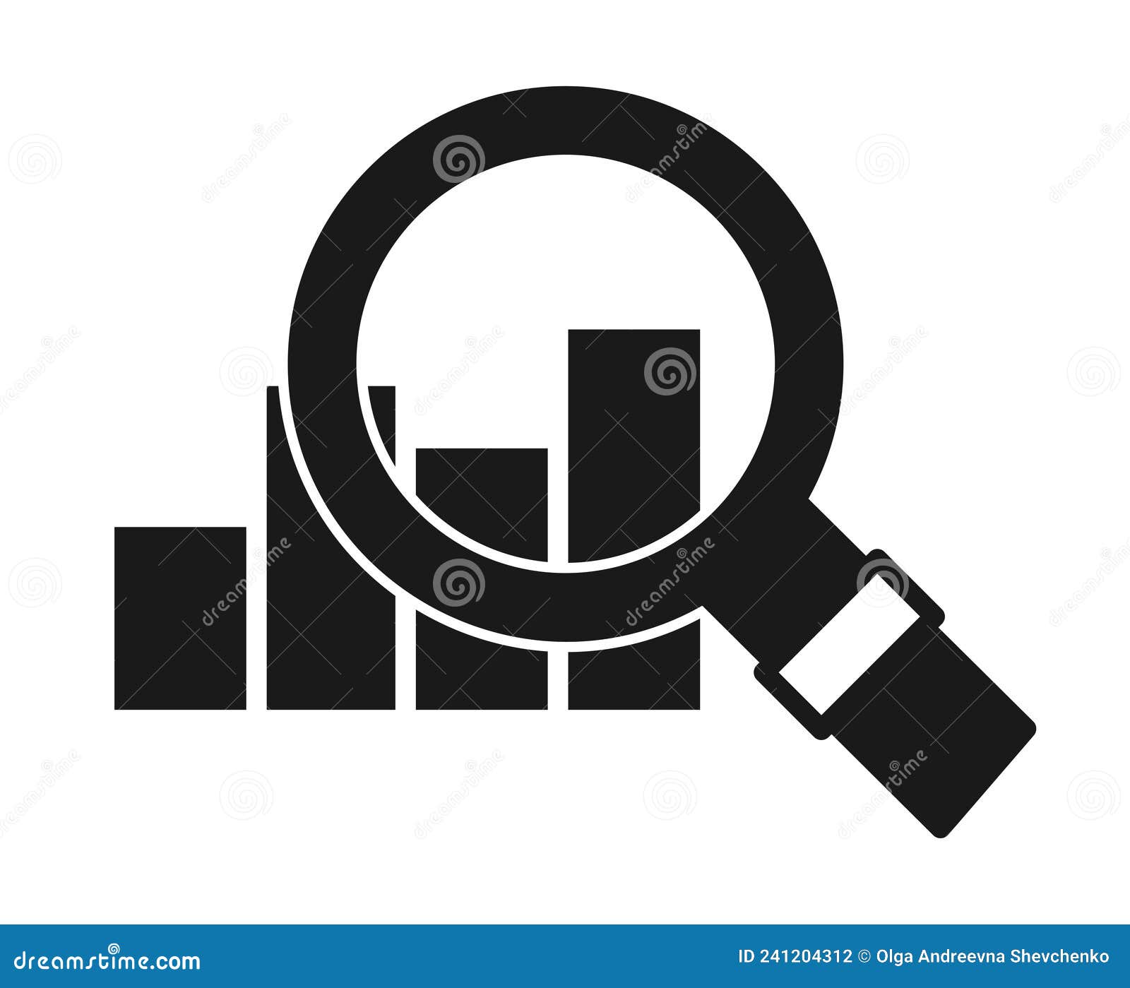 Black and White Sales Dynamic Analysis Icon Stock Vector - Illustration ...