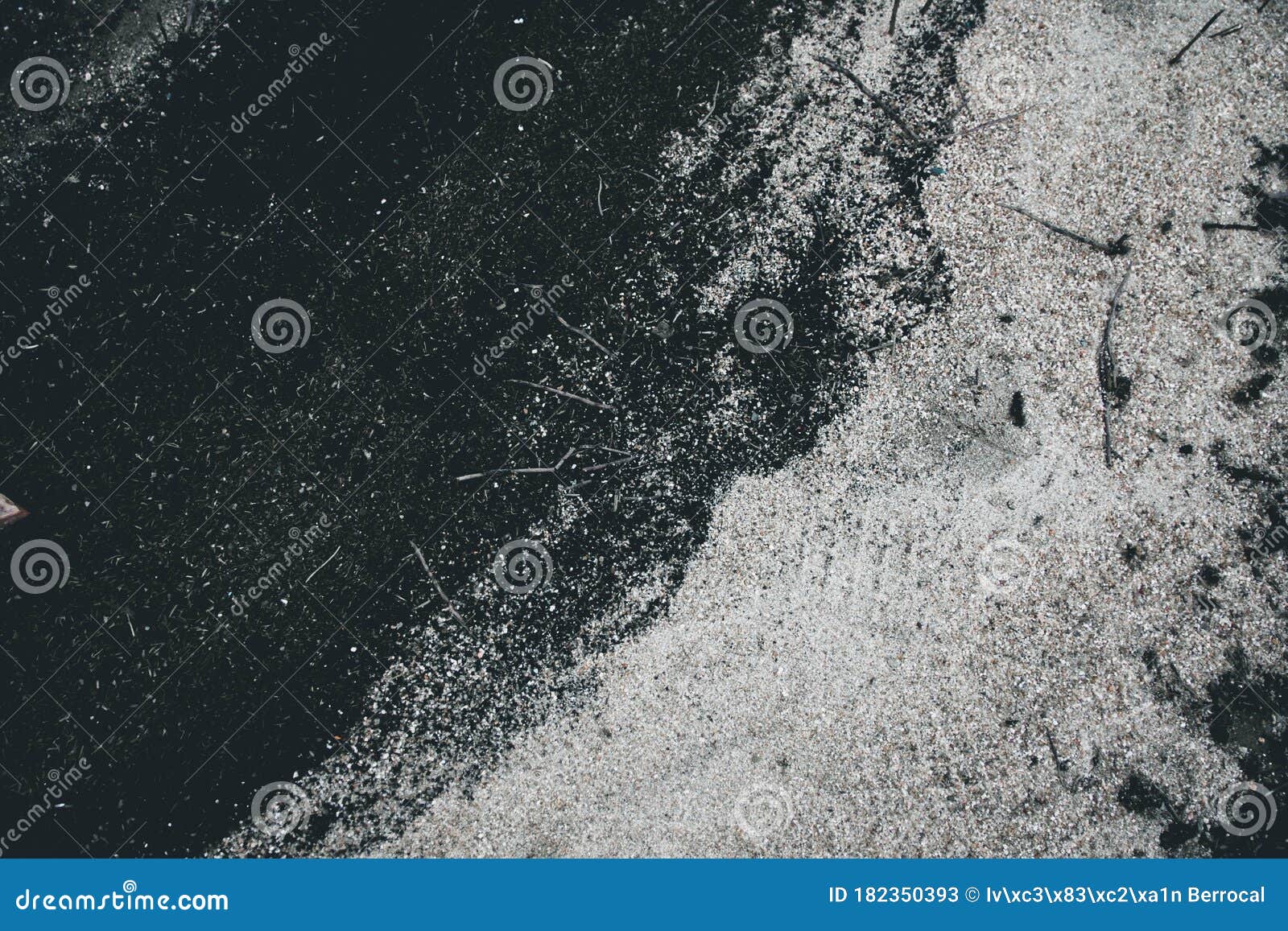 Black and White Sand Texture Stock Image - Image of formation, horizon ...