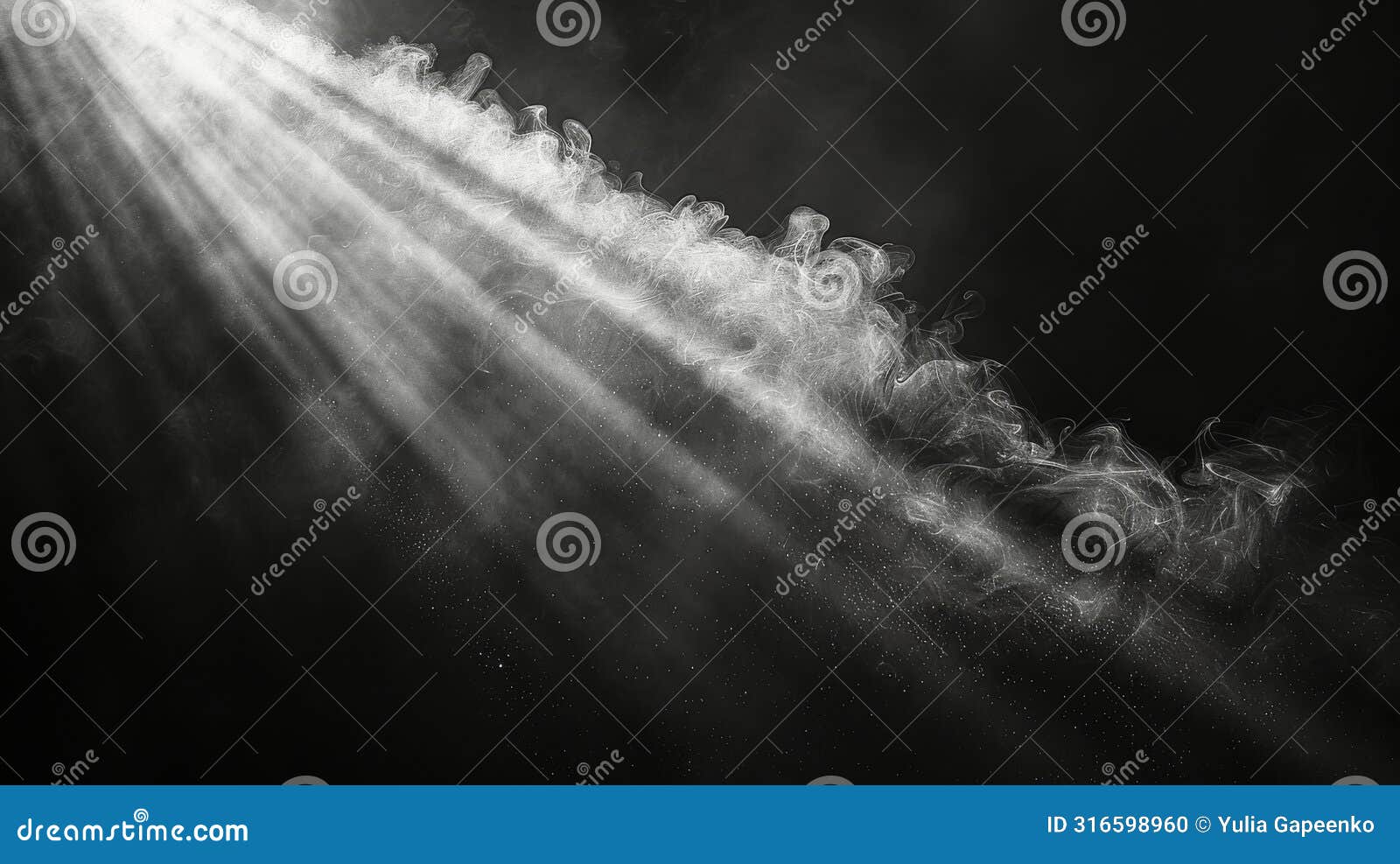 Beam of Light Cutting through Darkness Stock Photo - Image of abstract ...