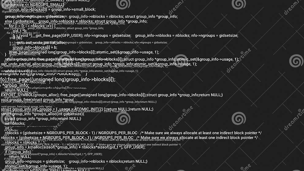 Black & White Screen Coding Hacker Concept Animation with Glitch ...