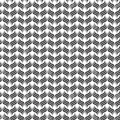 Black and White Seamless Fire Pattern Stock Vector - Illustration of ...