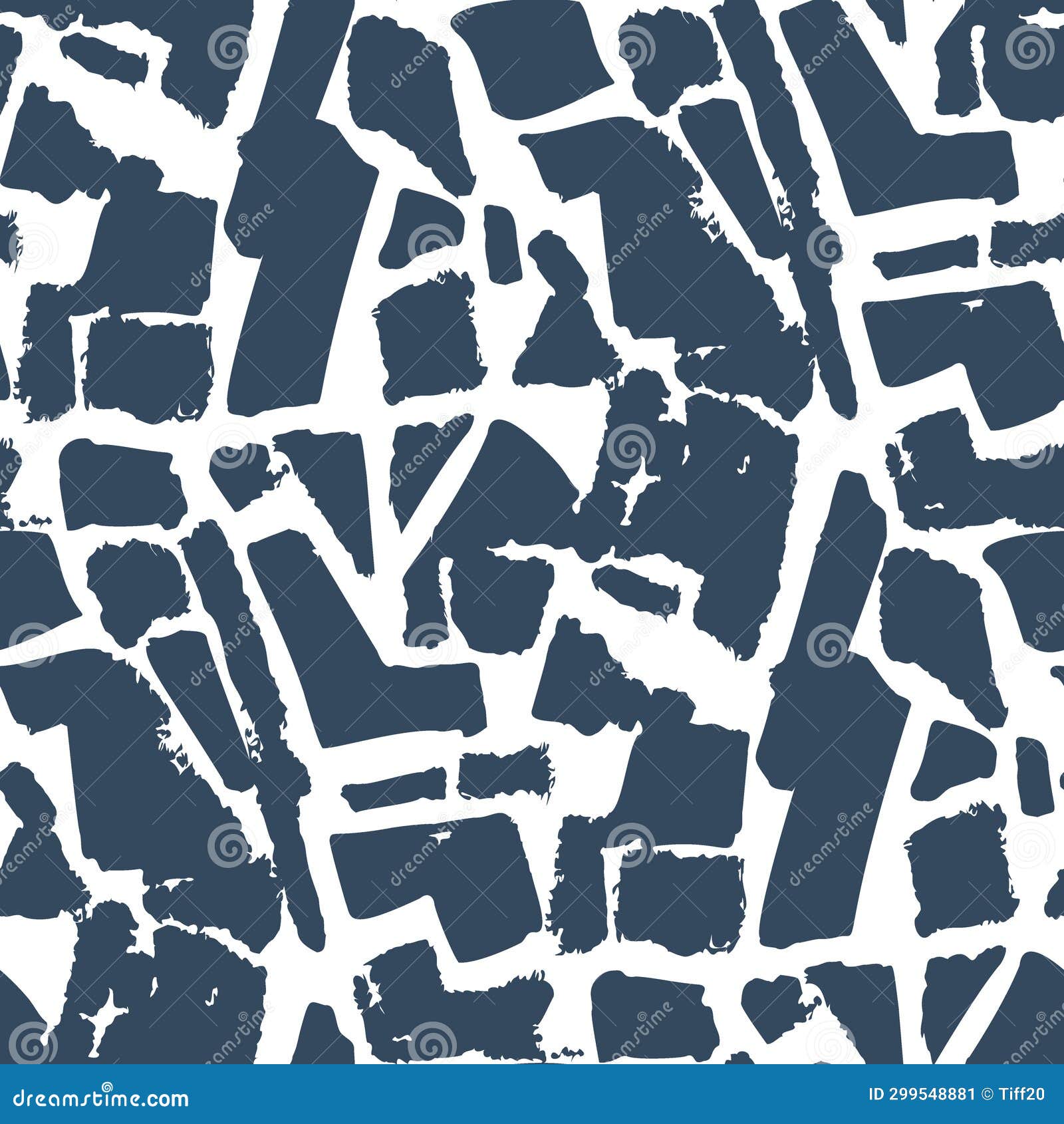 Black and White Seamless Grunge Pattern. Vector Stock Illustration ...