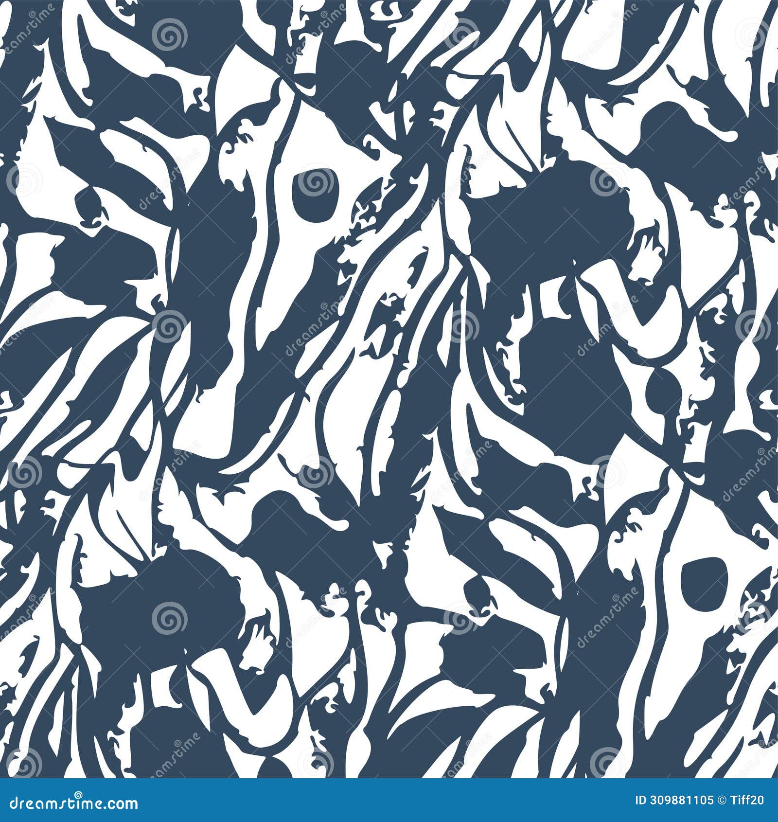 Black and White Seamless Grunge Pattern. Vector Stock Vector ...