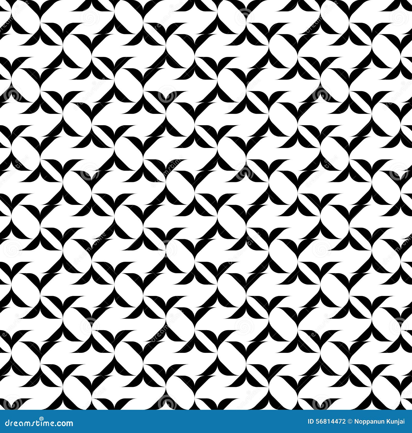 Black and White Seamless Pattern, Abstract Background. Stock Vector ...