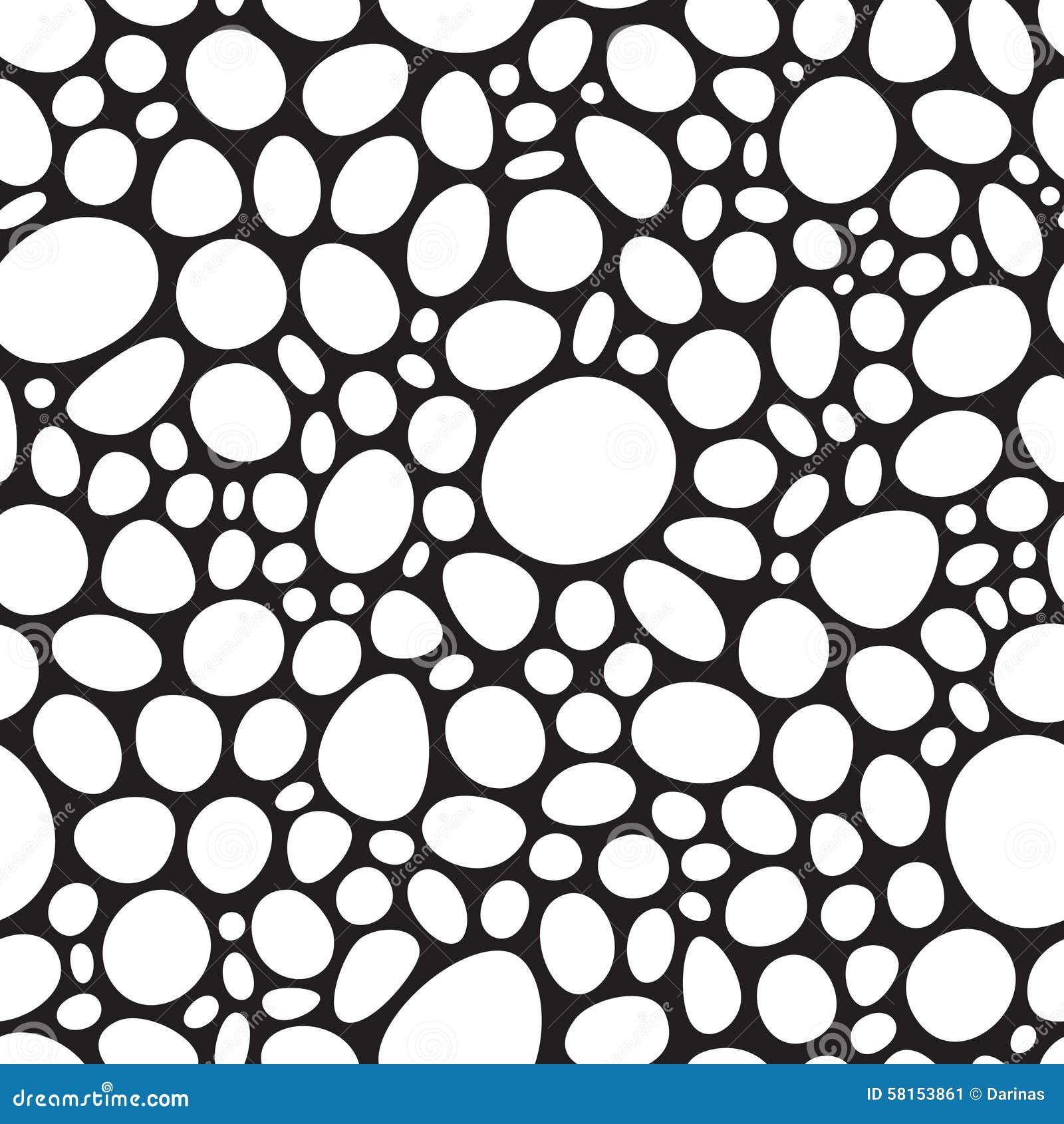 Black and White Seamless Pattern Stock Vector - Illustration of group ...