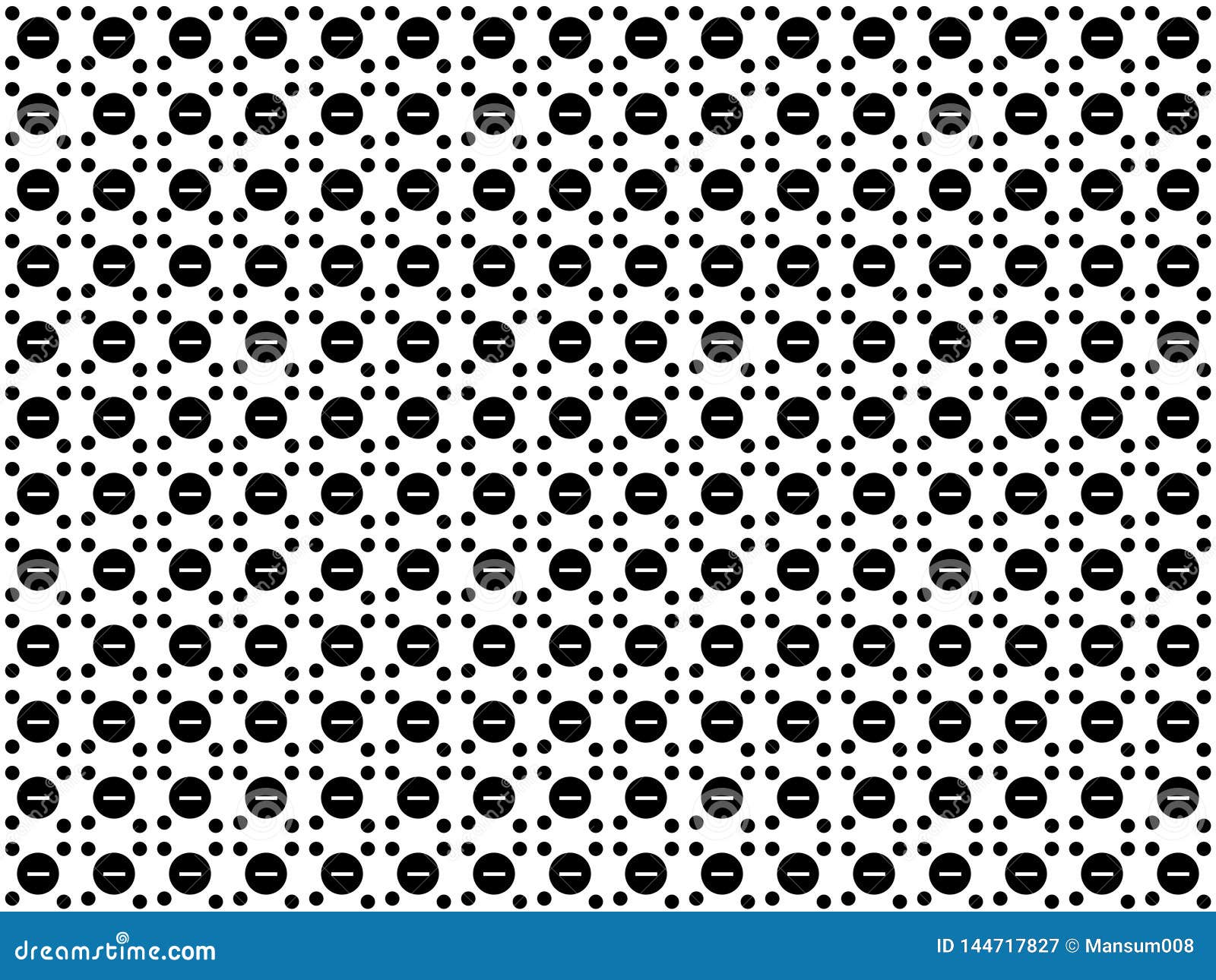 Black and White Seamless Pattern Background Stock Illustration ...