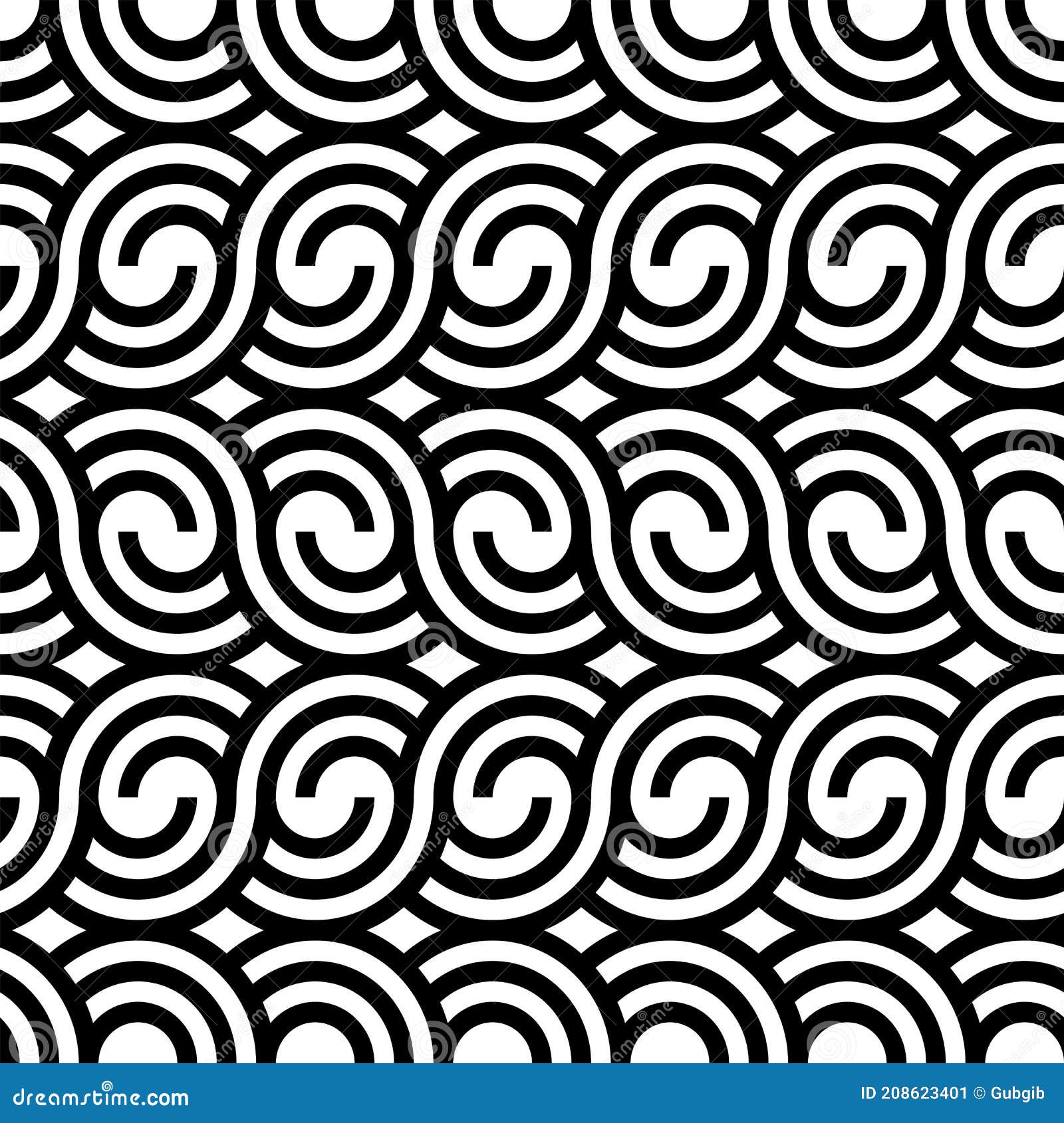 Black and White Seamless Pattern Background Stock Vector - Illustration ...