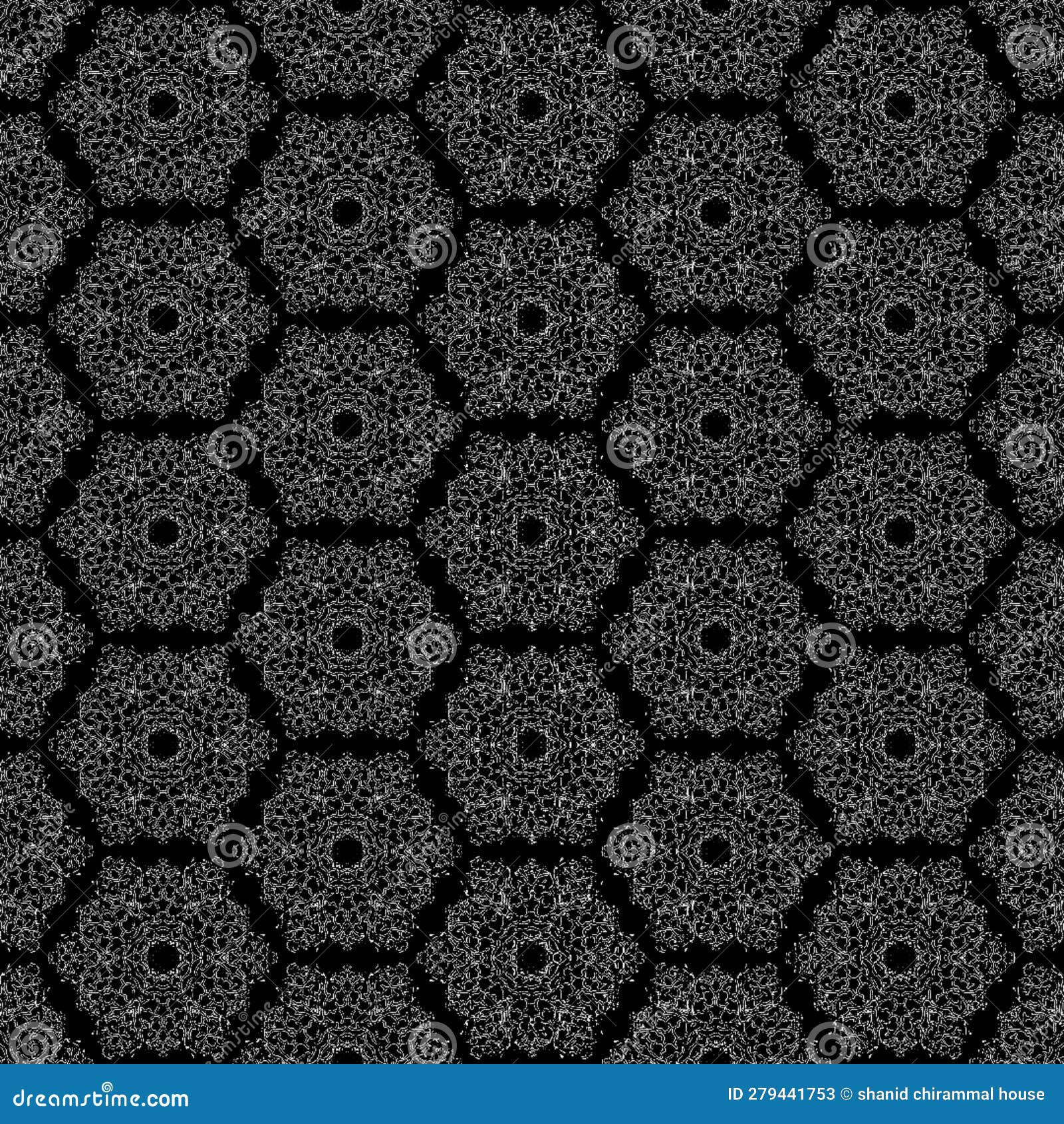 Sas Black and White Seamless Pattern Beautiful Design Illustration ...