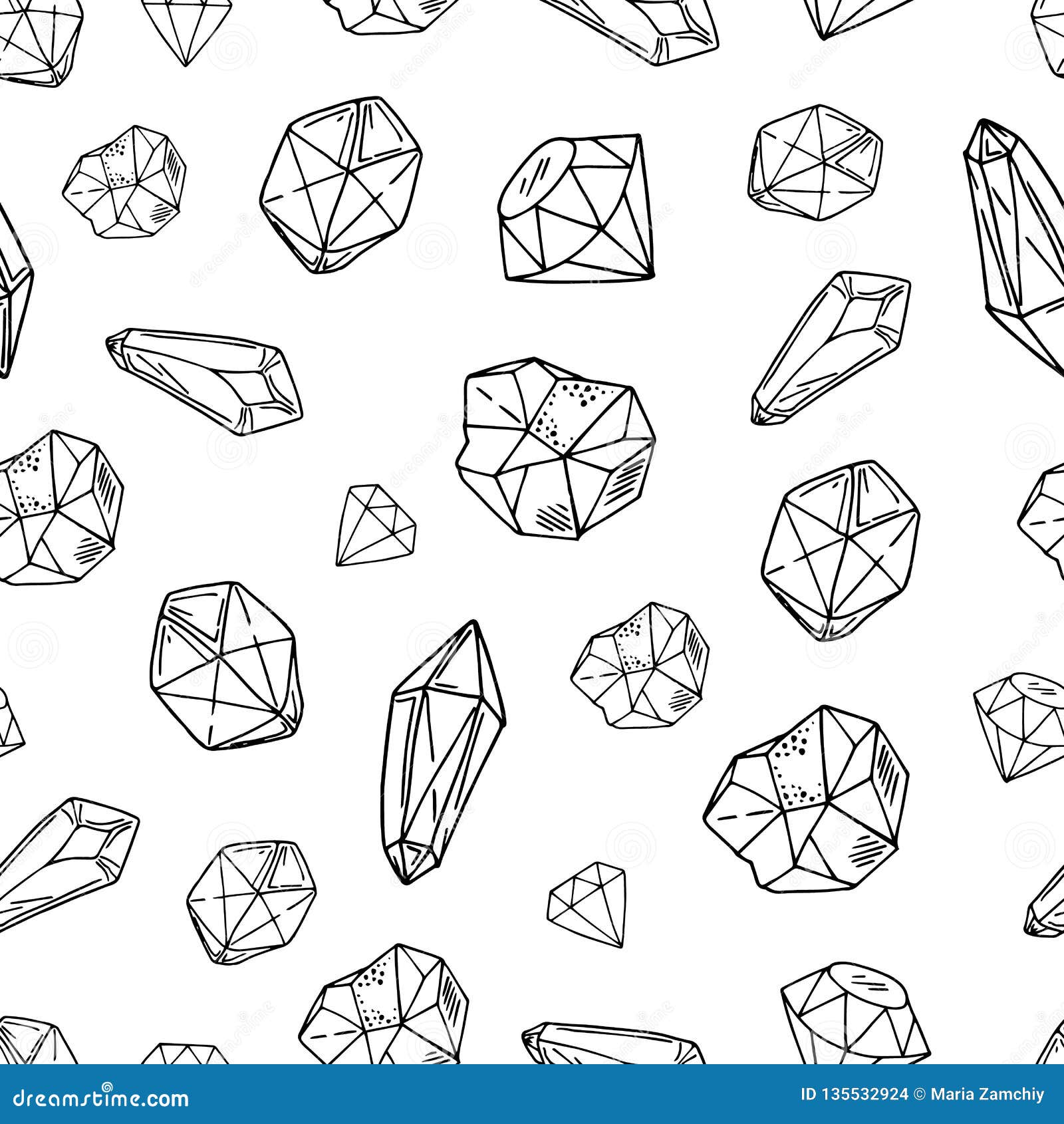 Vector crystals set stock vector. Illustration of endless - 135532924