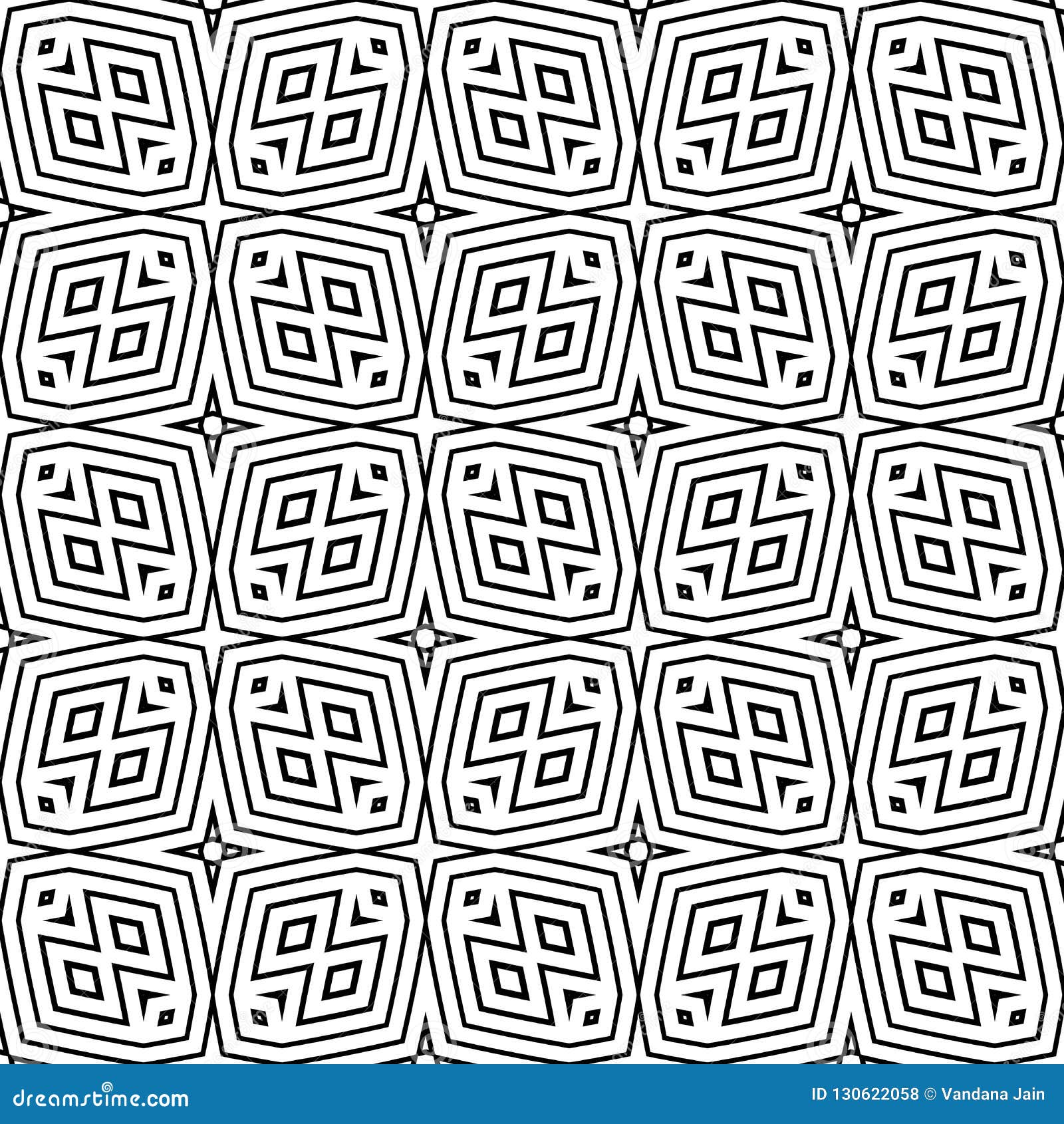 Black and White Seamless Pattern Geometrical Lining. Background ...