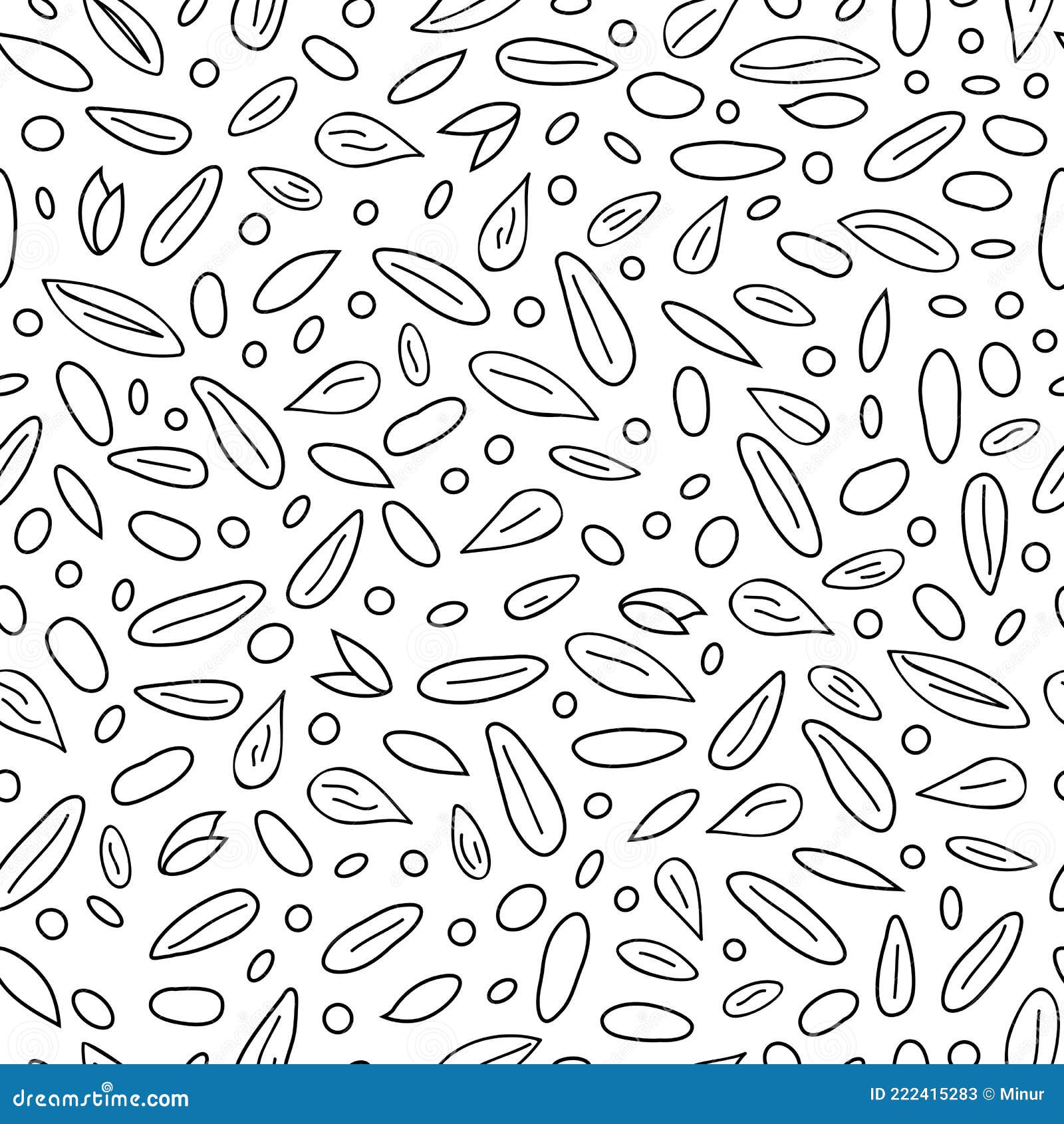 Seamless Pattern with Grains. Stock Vector - Illustration of grain ...