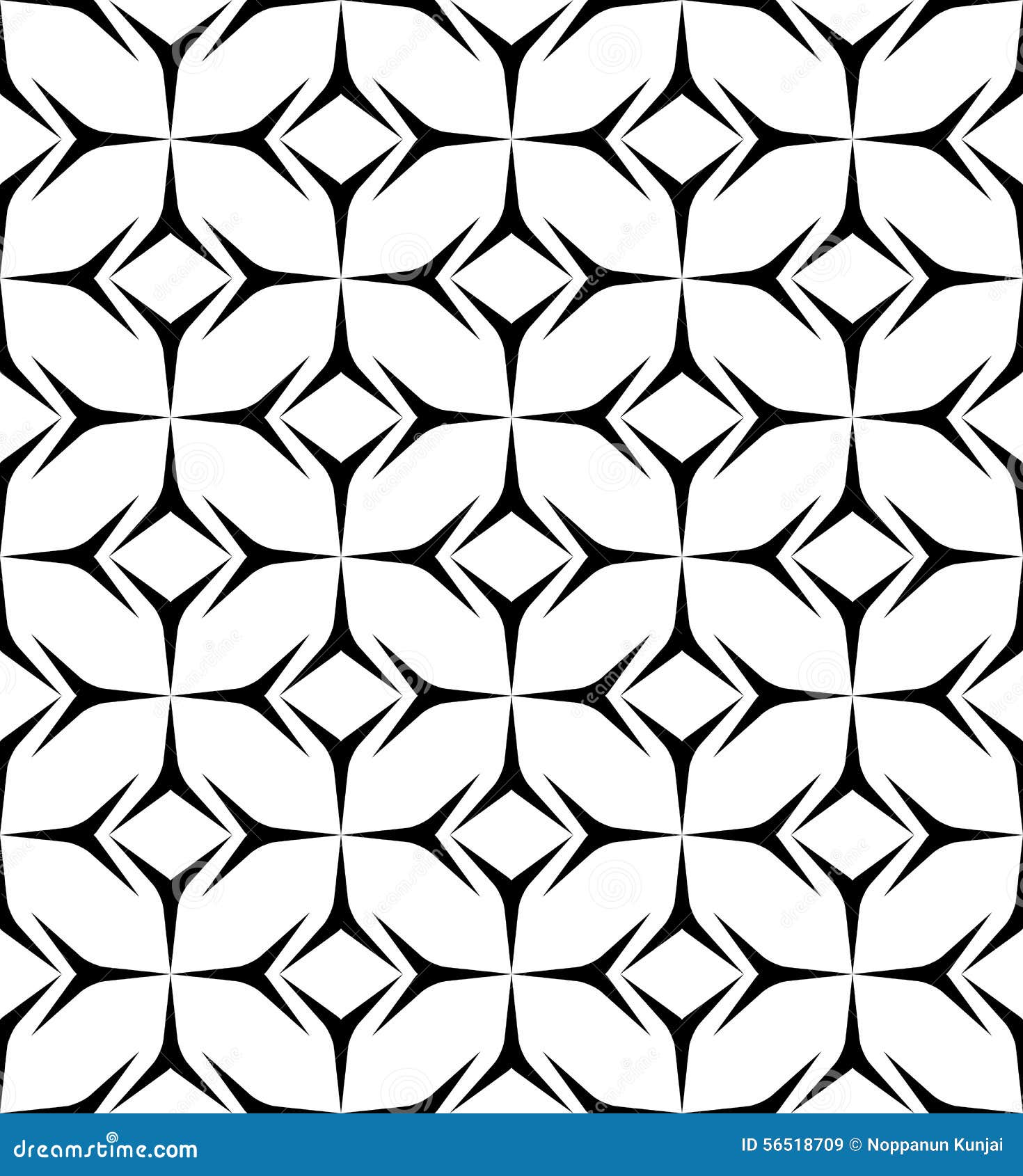 Black and White Seamless Pattern Modern Stylish, Abstract Background ...