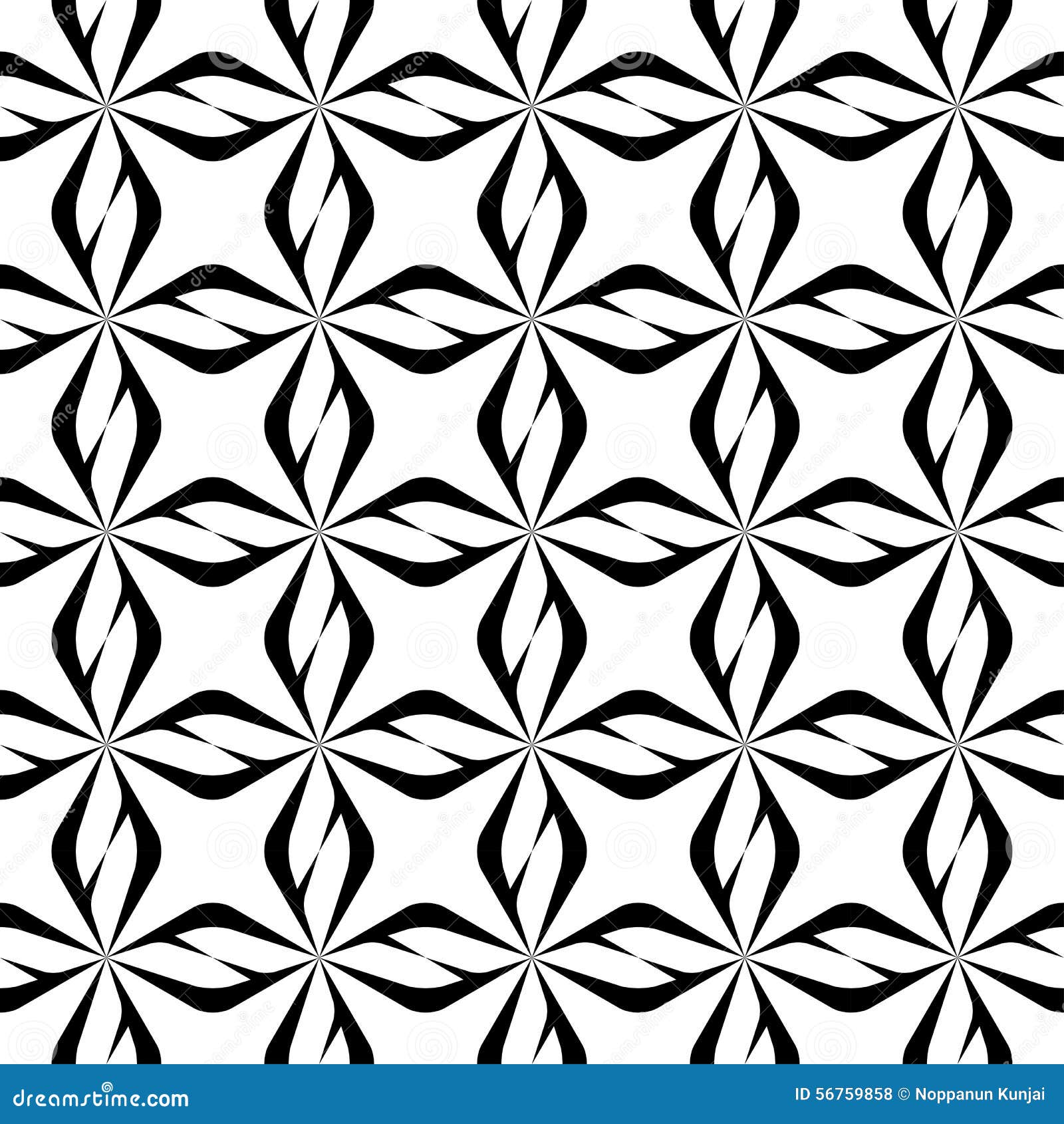 Black and White Seamless Pattern Modern Stylish Stock Vector ...