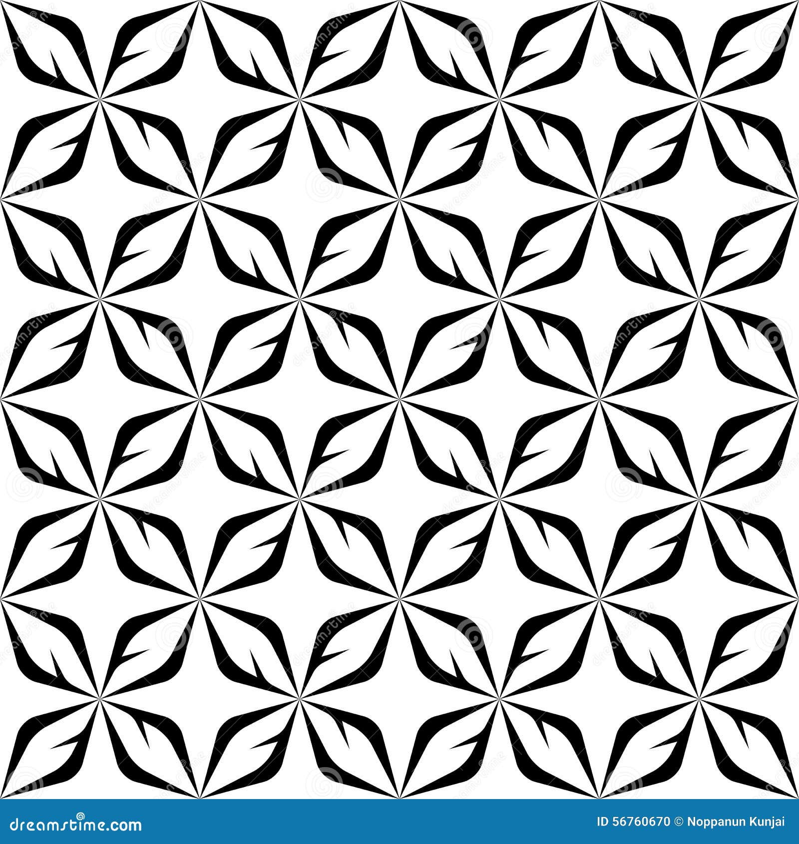 Black and White Seamless Pattern Modern Stylish, Abstract Background ...