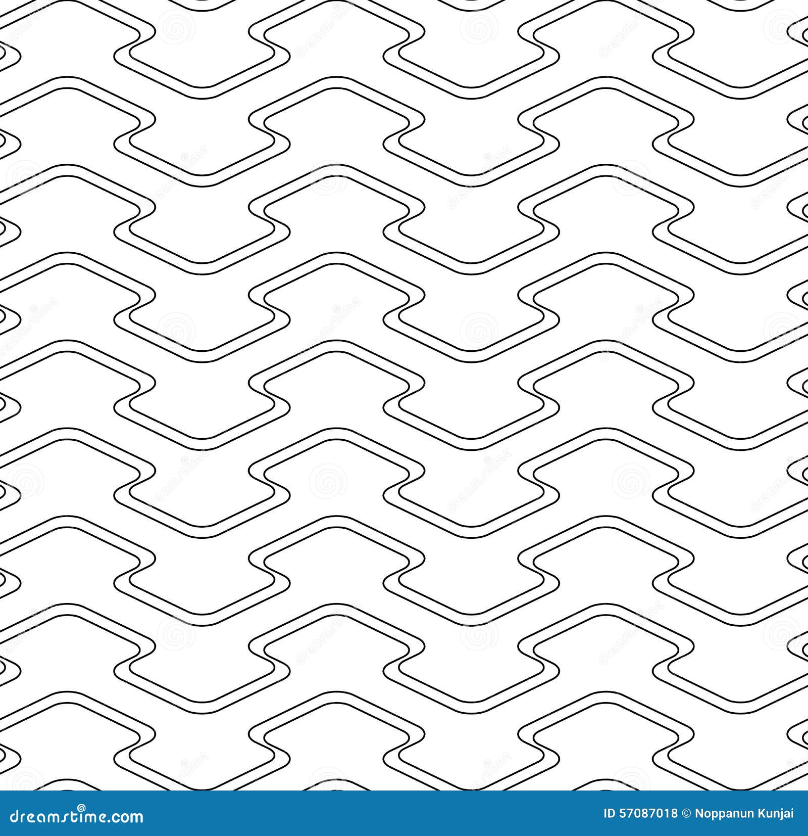 Black and White Seamless Pattern Modern Stylish with Line Stock Vector ...