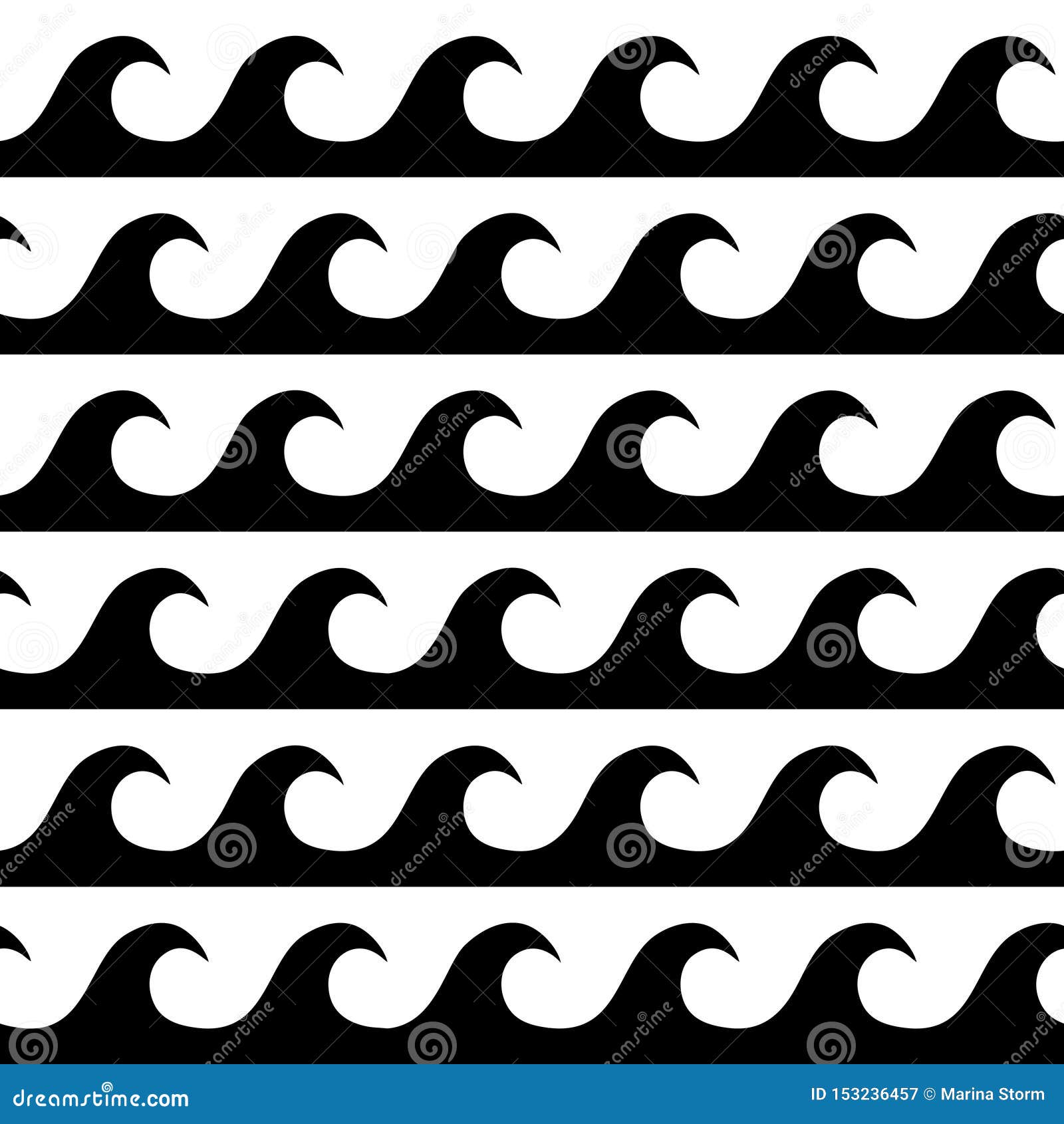 Wave Pattern Black And White