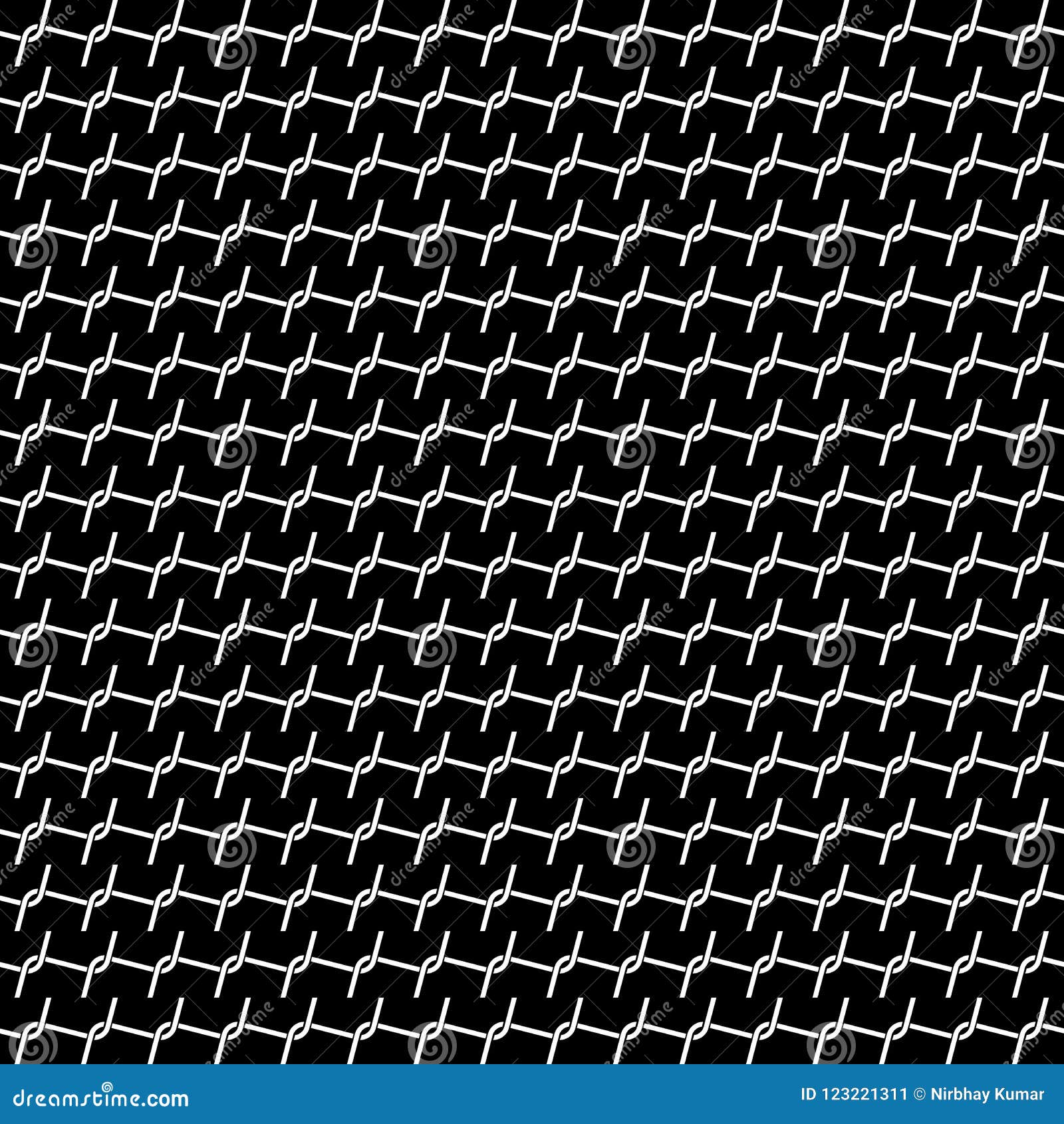 Black and White Seamless Wire Checks Geometrical Pattern Stock Vector ...