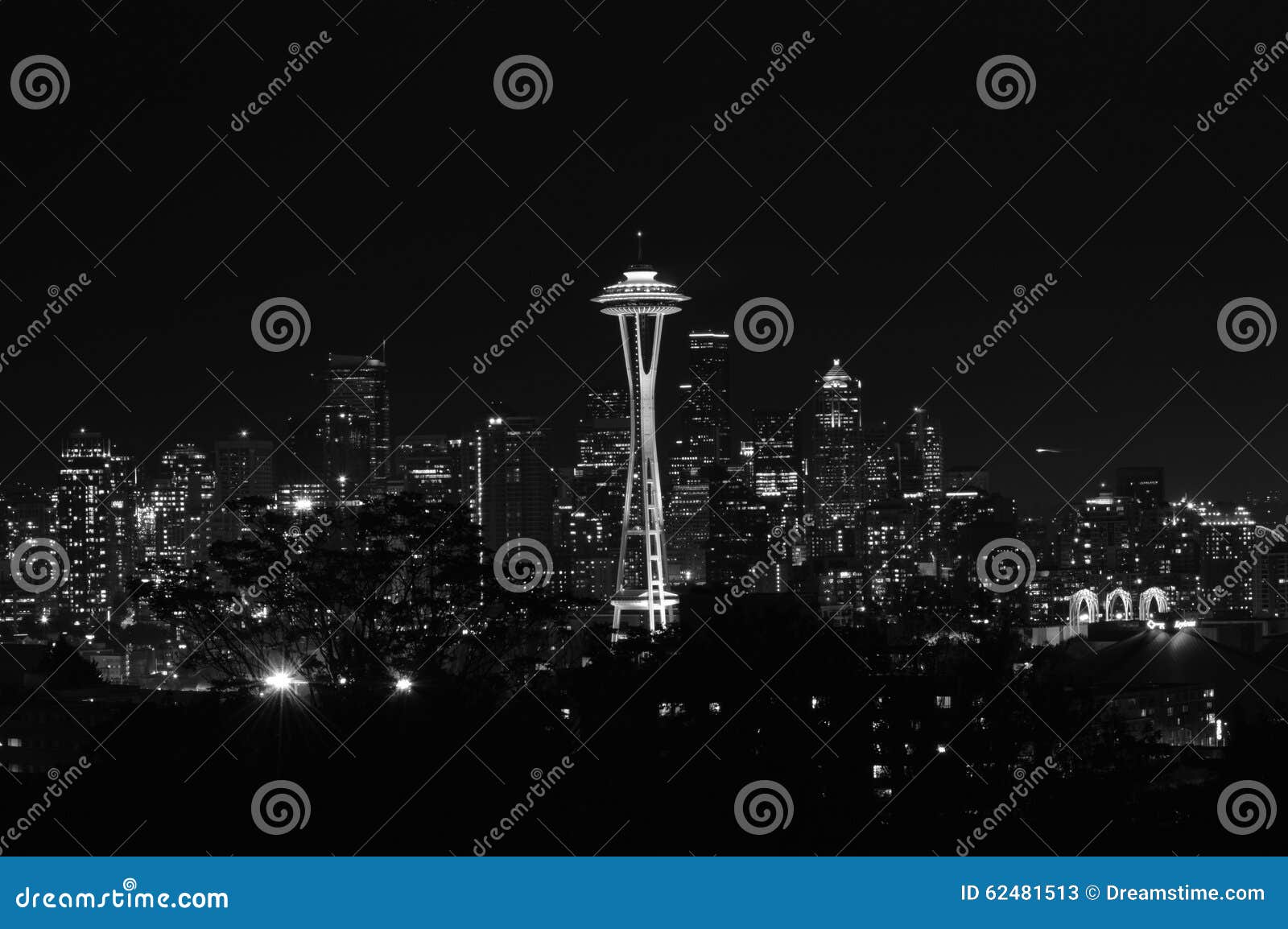 Black and white seattle editorial stock photo. Image of white - 62481513