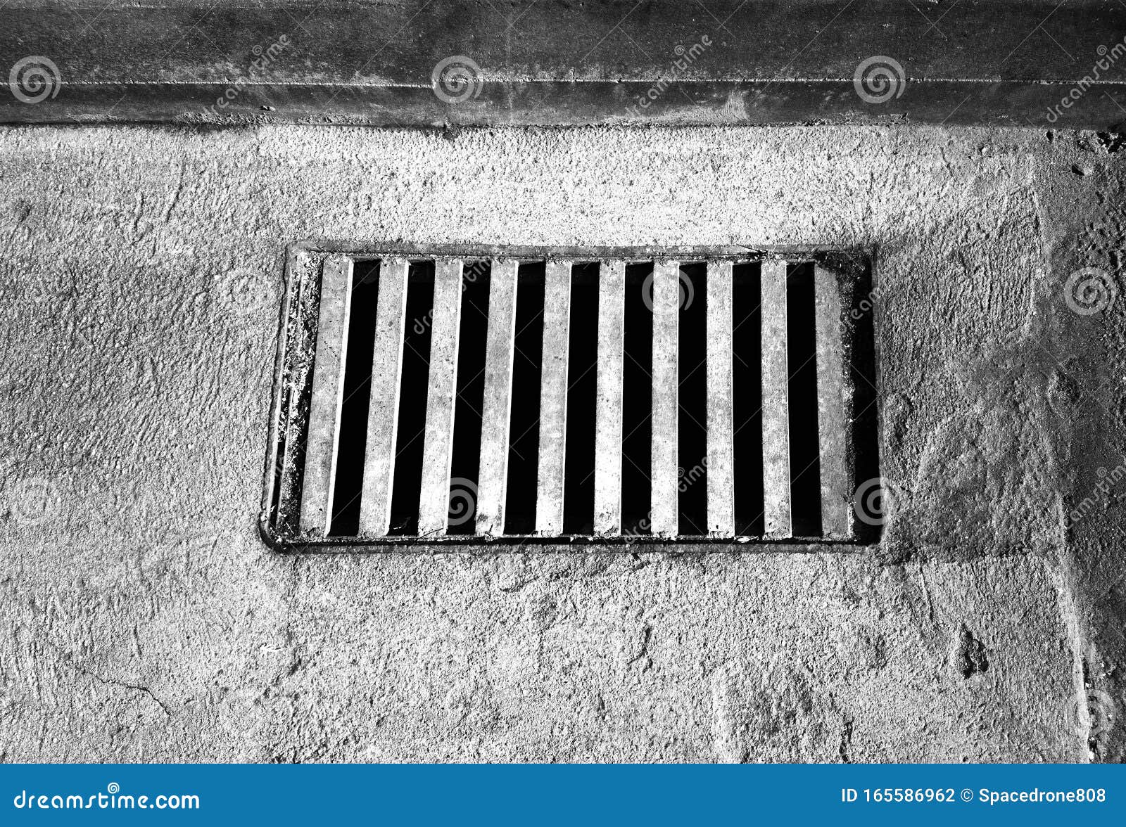 Black and White Sewer Grating Background Stock Photo - Image of minimal ...