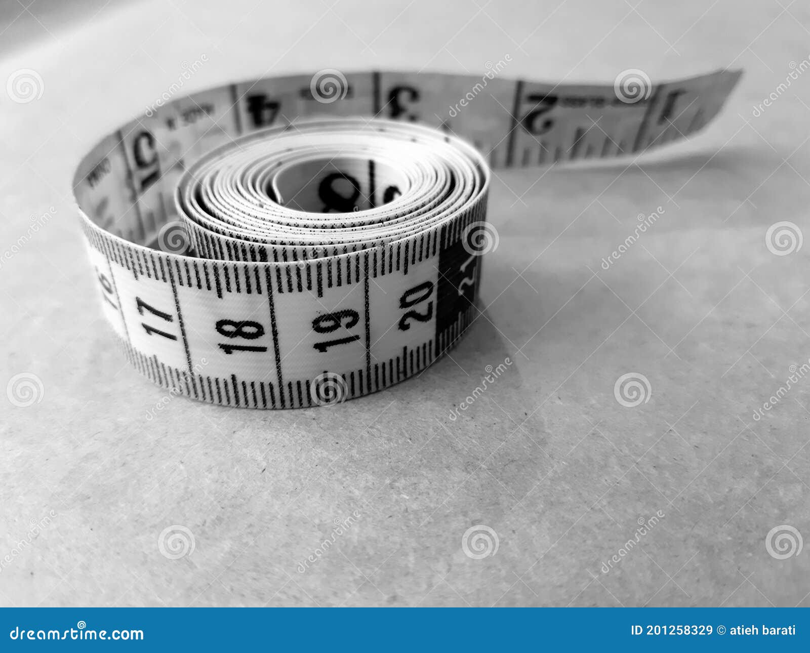 Black and White Sewing Meter Stock Image - Image of numbers ...