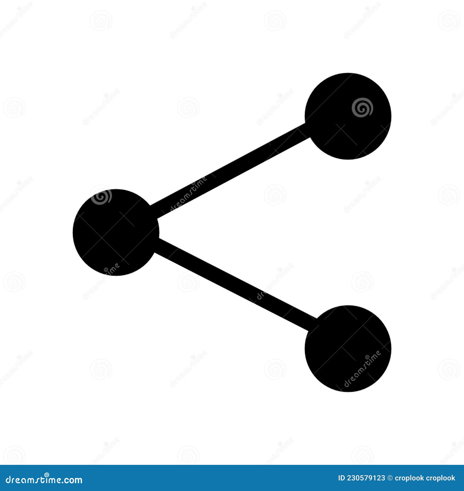 Black and White Share Button Icon Stock Illustration - Illustration of ...