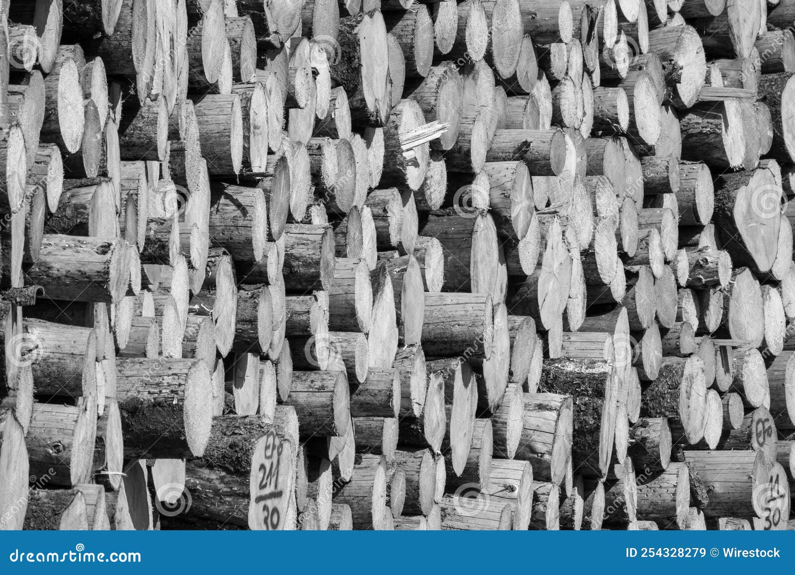 Stack Of Sawn Timber, Wood Texture. Stock Image | CartoonDealer.com ...