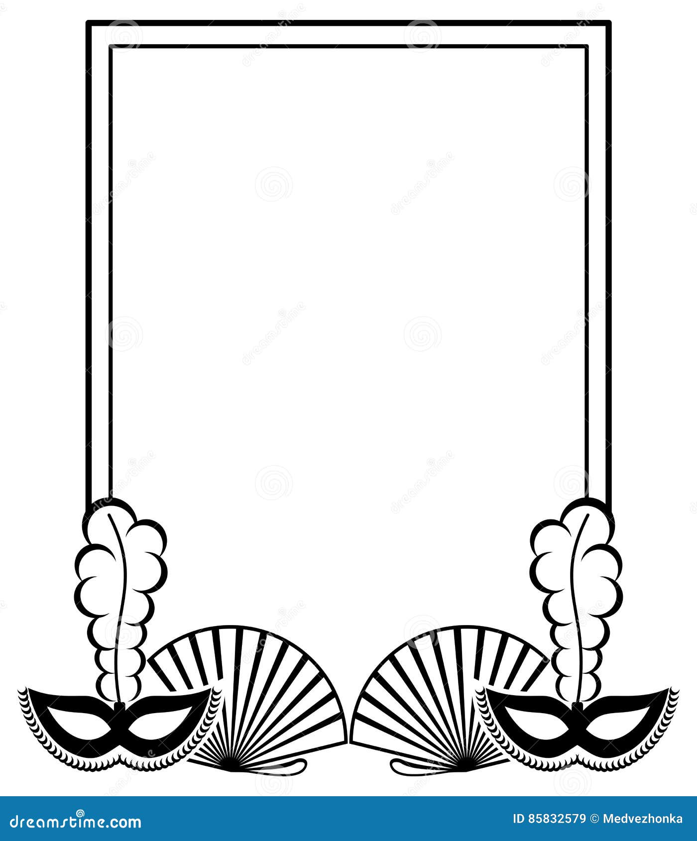 Masquerade Border Clip Art