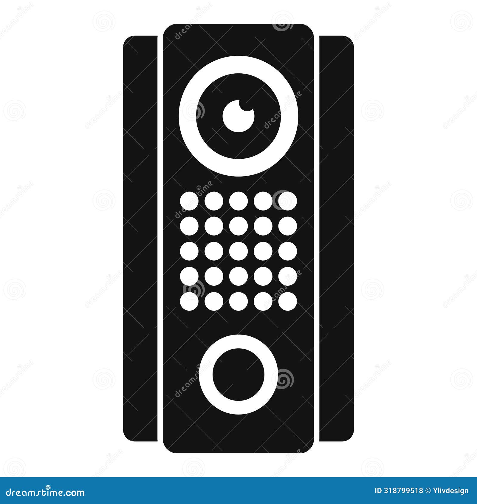 Black and White Silhouette of a Remote Control Stock Vector ...