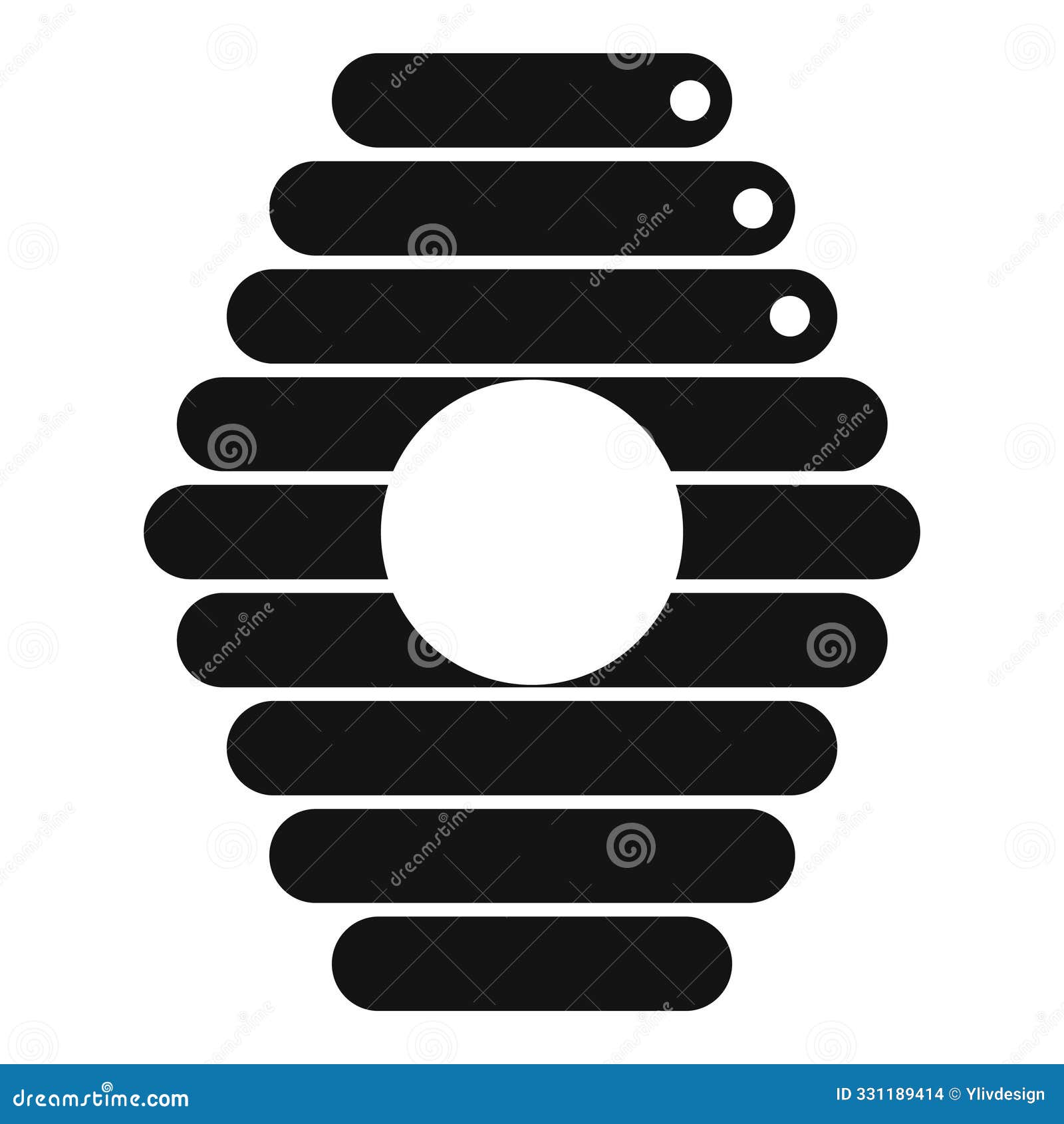 Beehive Icon, Cartoon Style Vector Illustration | CartoonDealer.com ...
