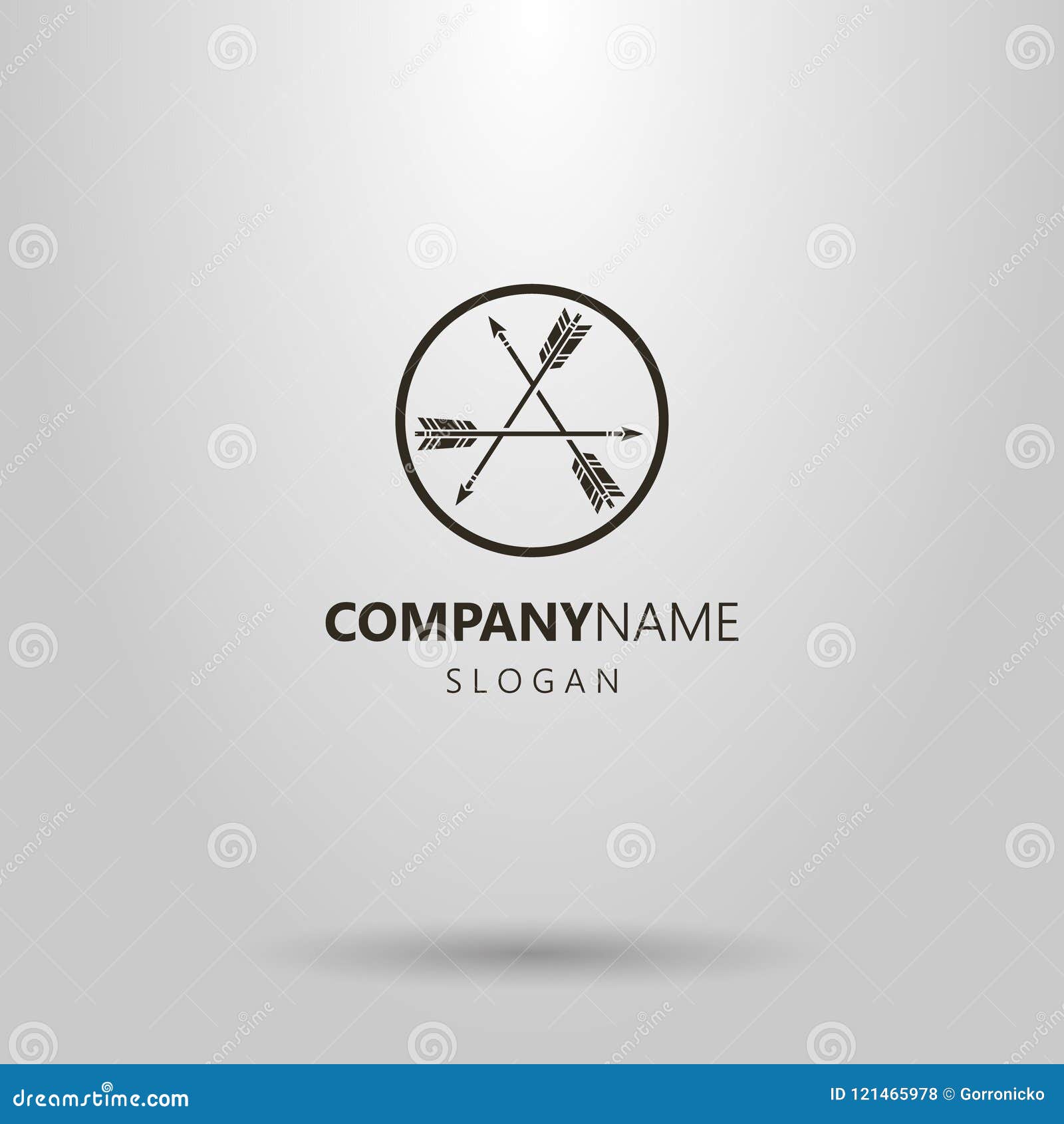 Simple Vector Logo of Three Arrows Superimposed on Each Other in a ...