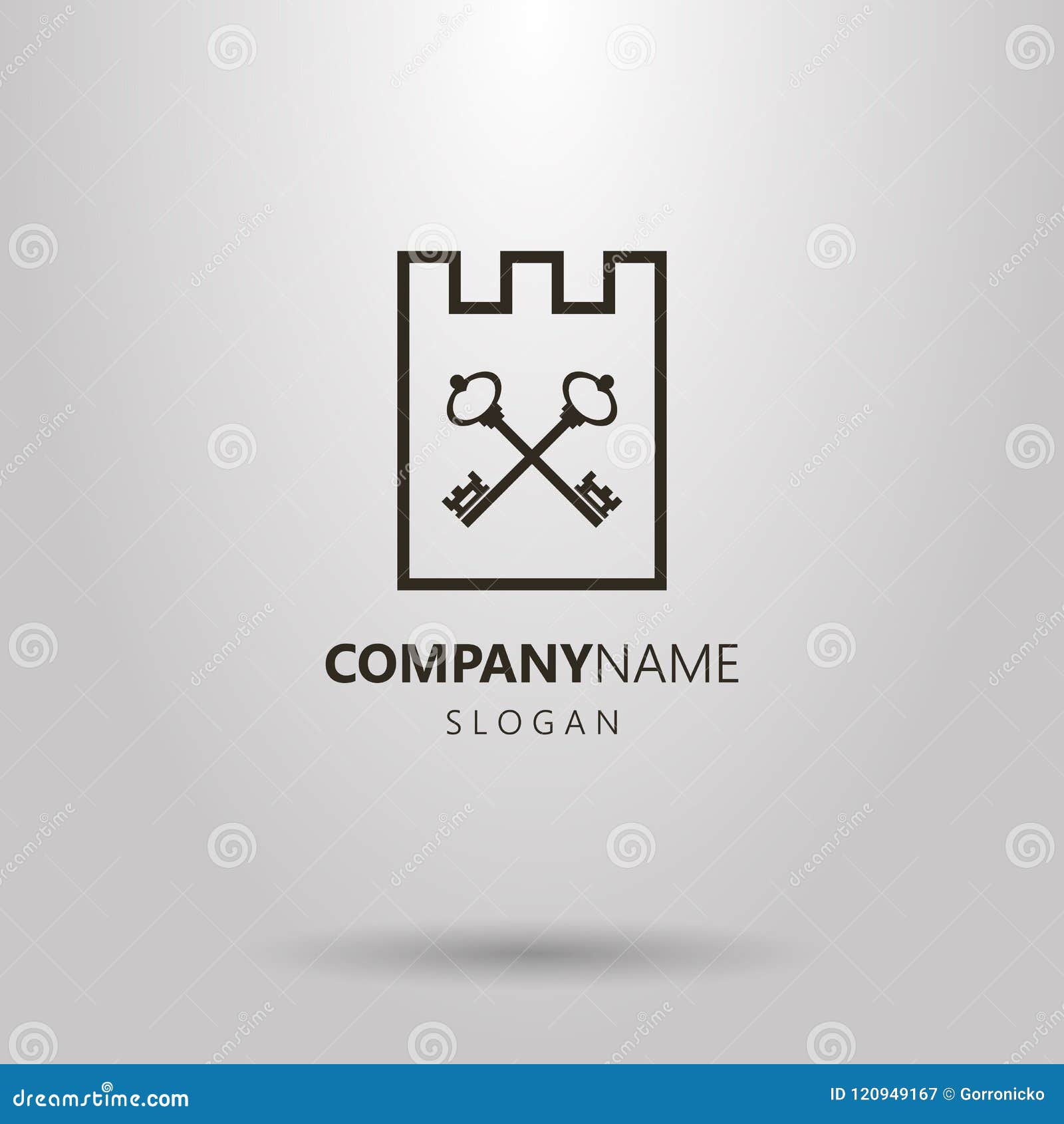 Crossed Keys And Dagger Vector Symbol Emblem, Turnkeys And Sword ...