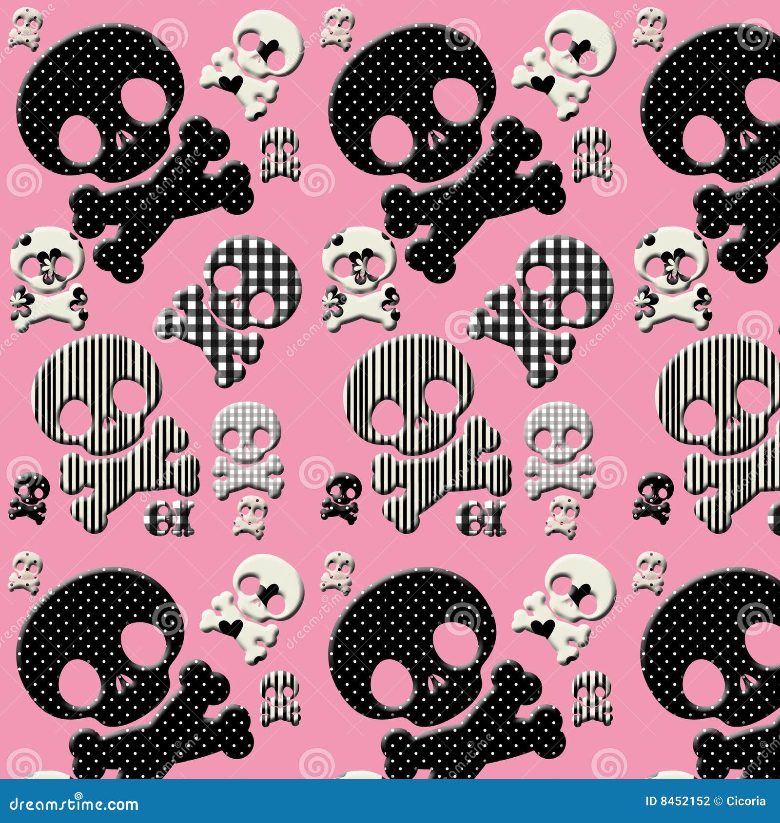 Girly Skull And Crossbones Wallpaper
