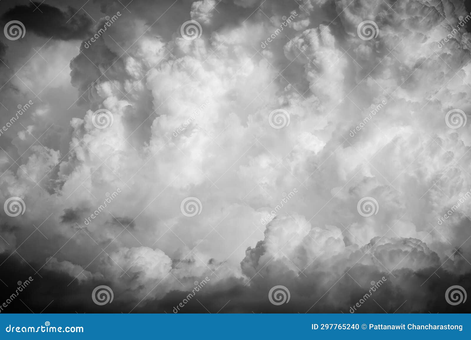 Black and White Sky Cloudy before Raining Stock Photo - Image of beam ...
