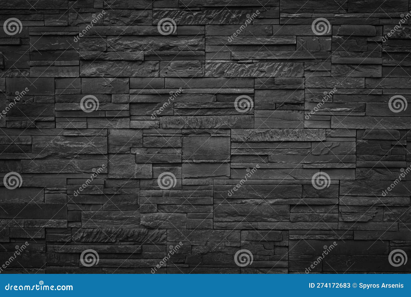 Black and White Slate Wall Background Stock Image - Image of block ...