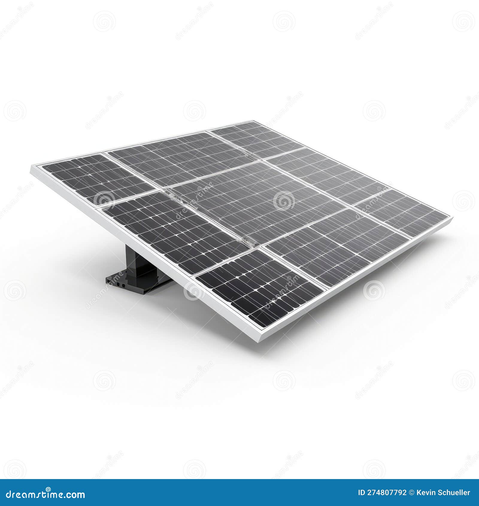 Solar Panel Isolated on a White Background Stock Photo - Image of panel ...