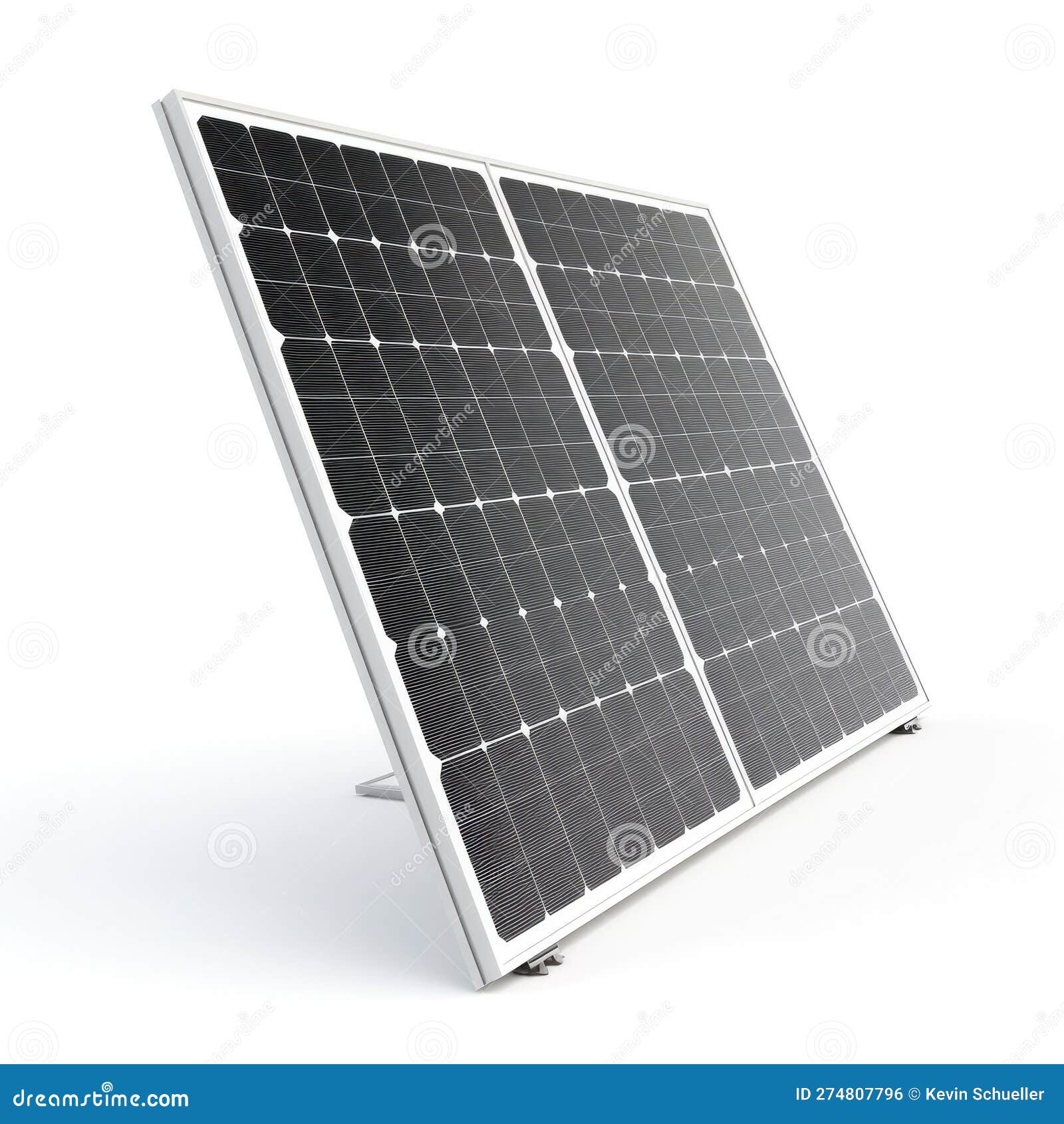 Solar Panel Isolated on a White Background Stock Photo - Image of panel ...