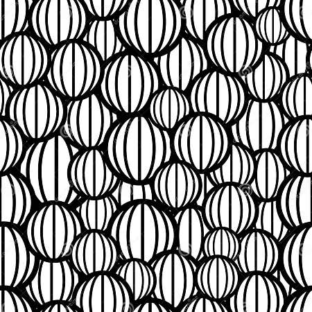 Black and White Spheres Seamless Pattern. Stock Vector - Illustration ...