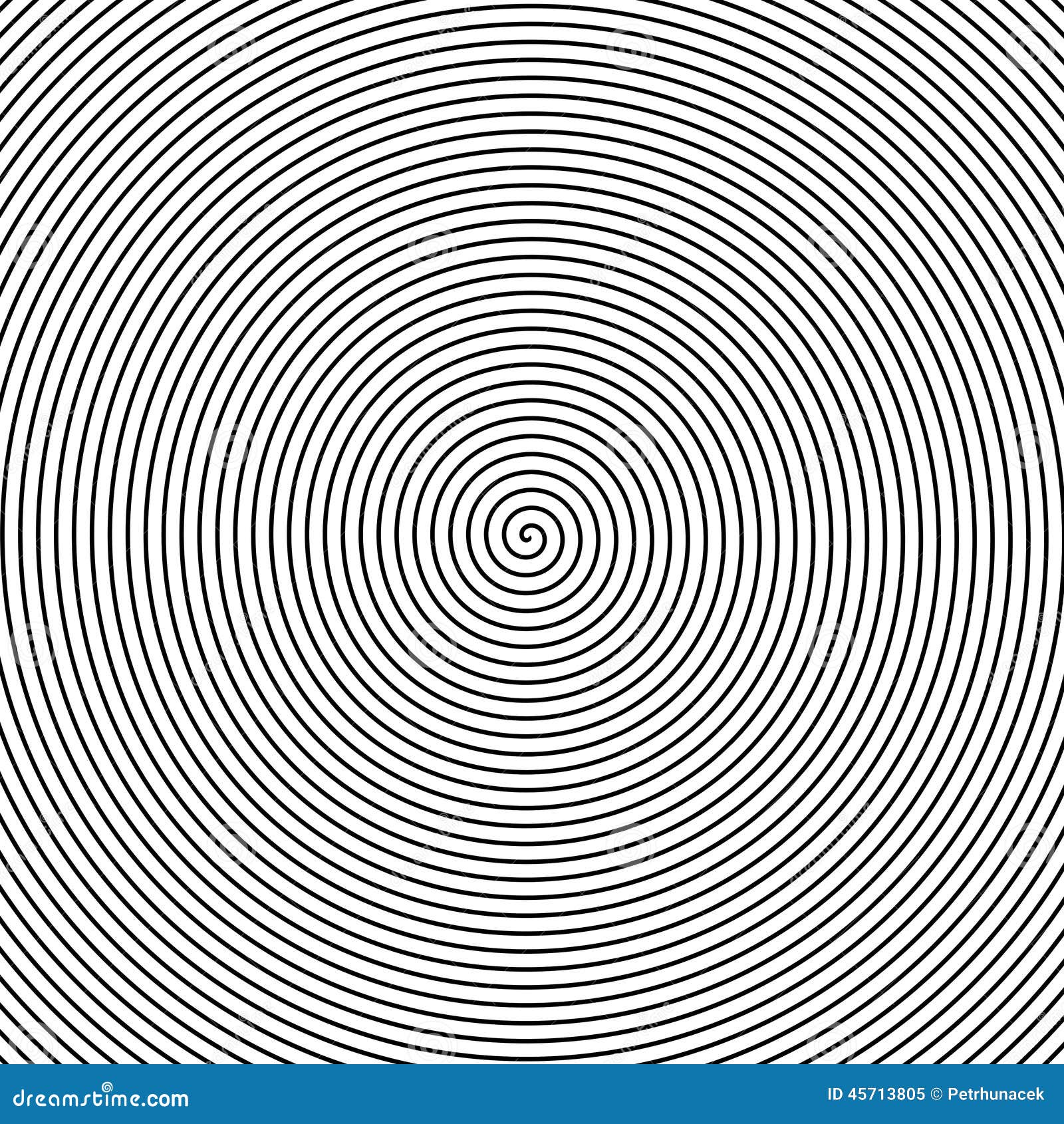 Black and white spiral stock illustration. Illustration of black - 45713805