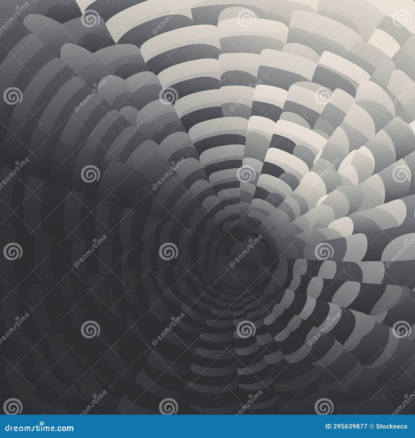 Black and White Spiral Background with Subtle Color Gradations Stock ...
