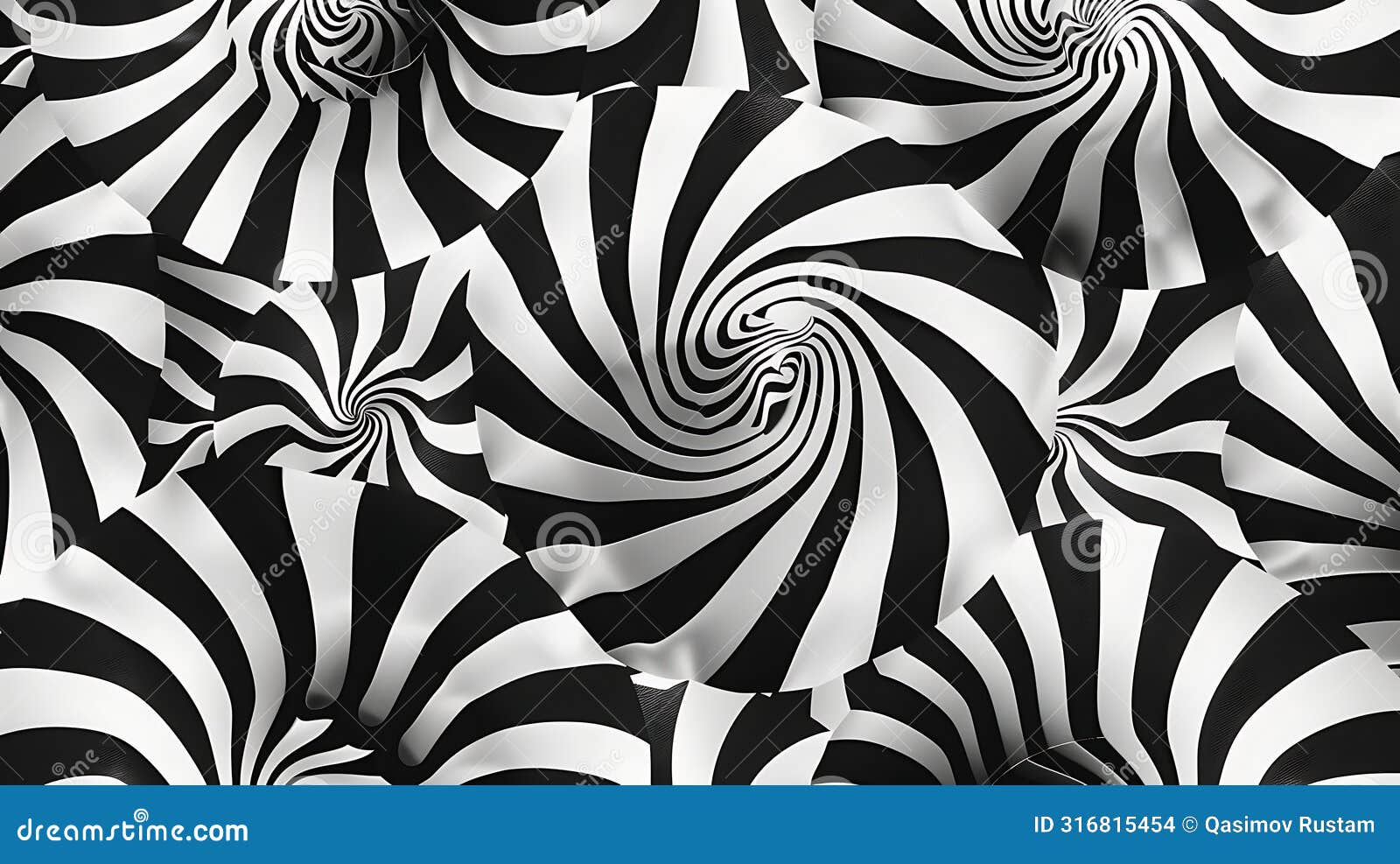Black and White Spiral Pattern Stock Illustration - Illustration of ...