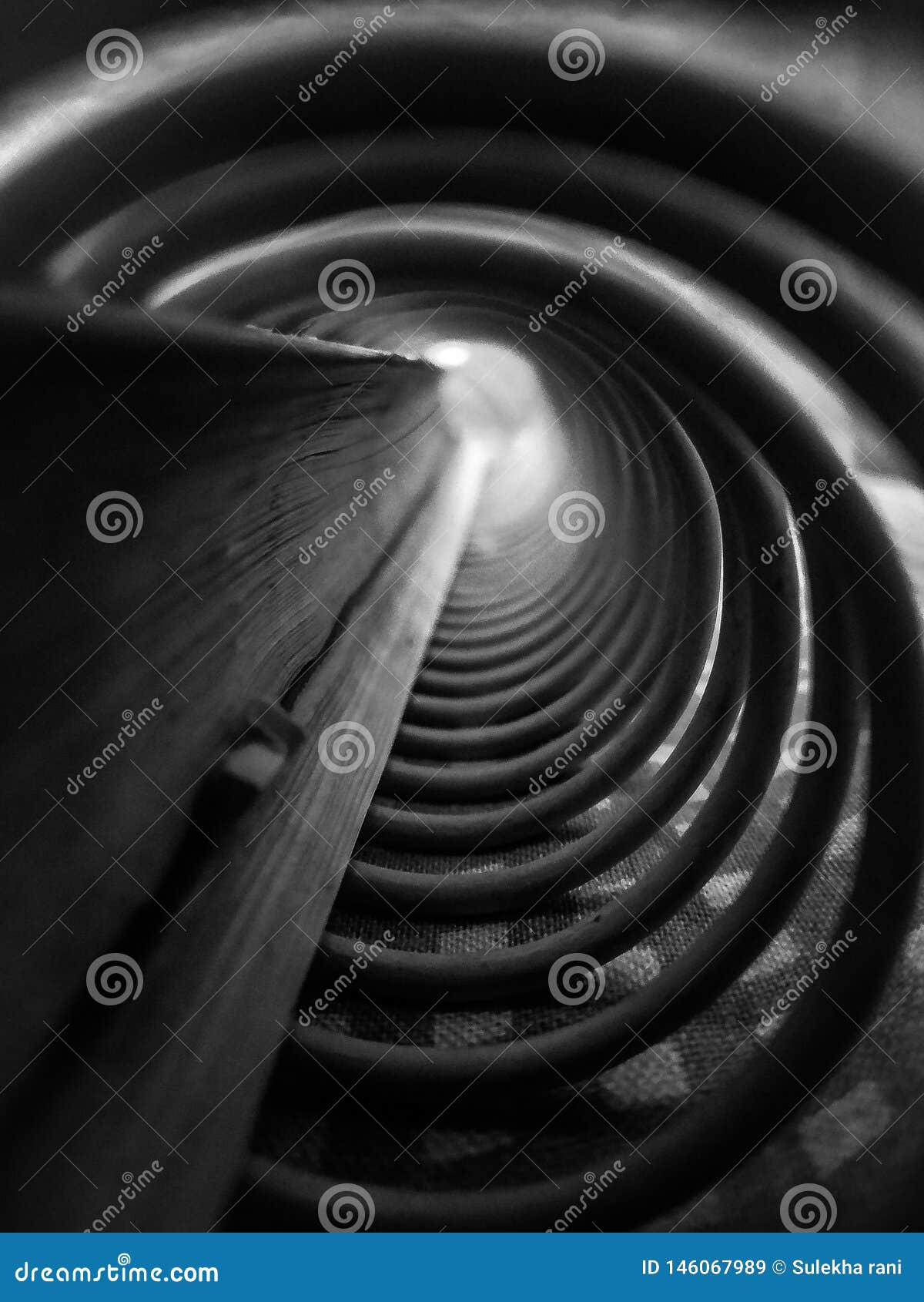 Black and White Spiral Photo Stock Image - Image of life, spiral: 146067989