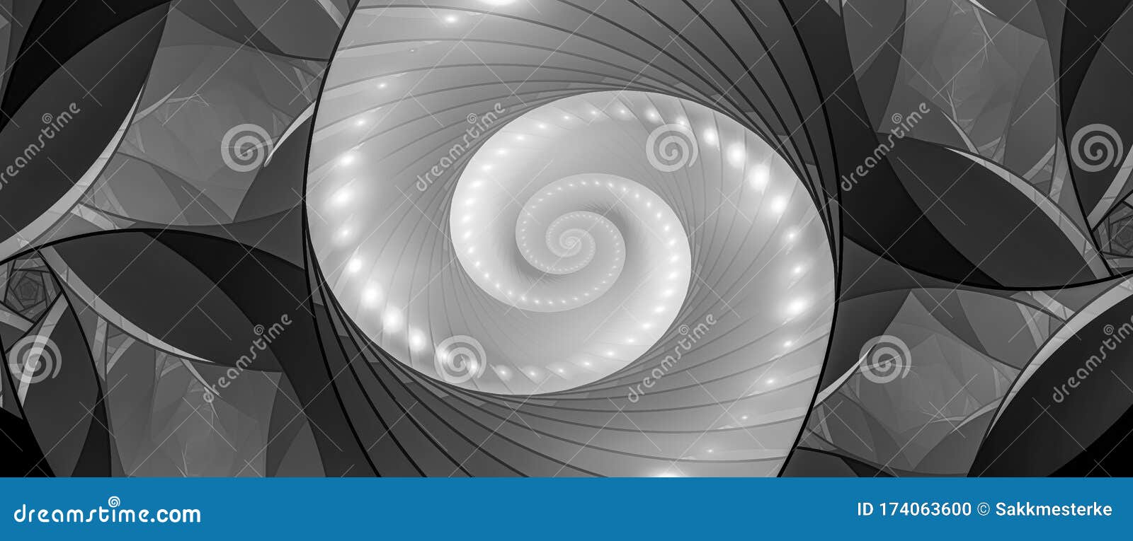 Black and White Spiral Texture Effect Stock Illustration - Illustration ...