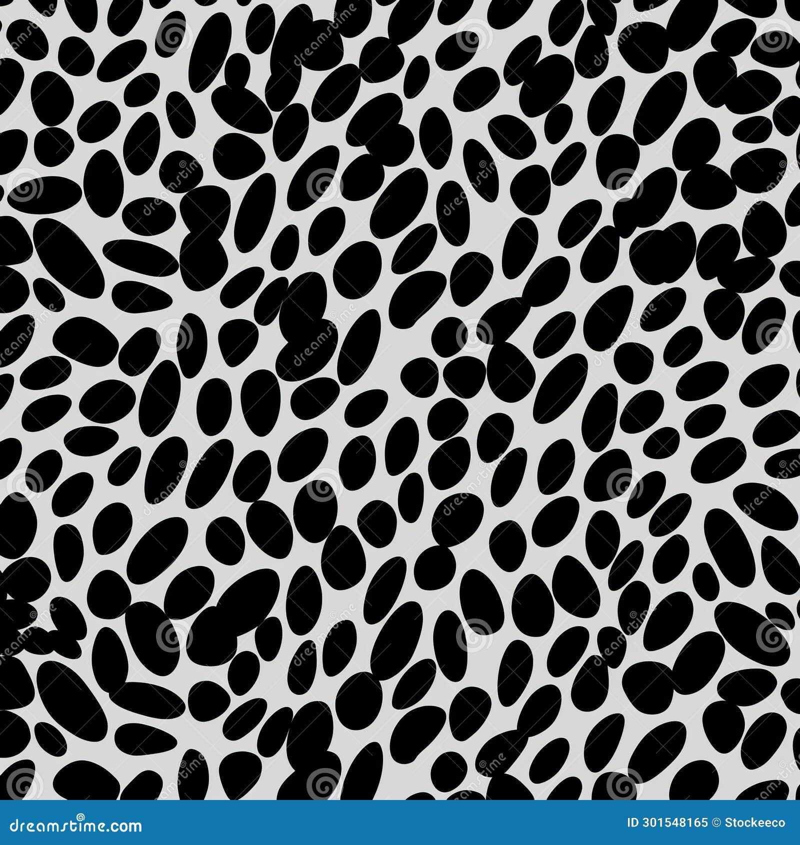 Organic Pattern with Bold Shadows: Stylized Animal Motifs in Black and ...