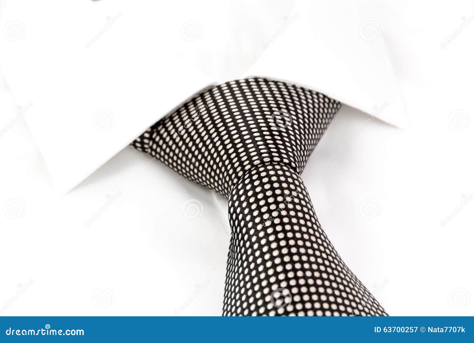 Black and White Spotted Tie Stock Image - Image of silk, textile: 63700257