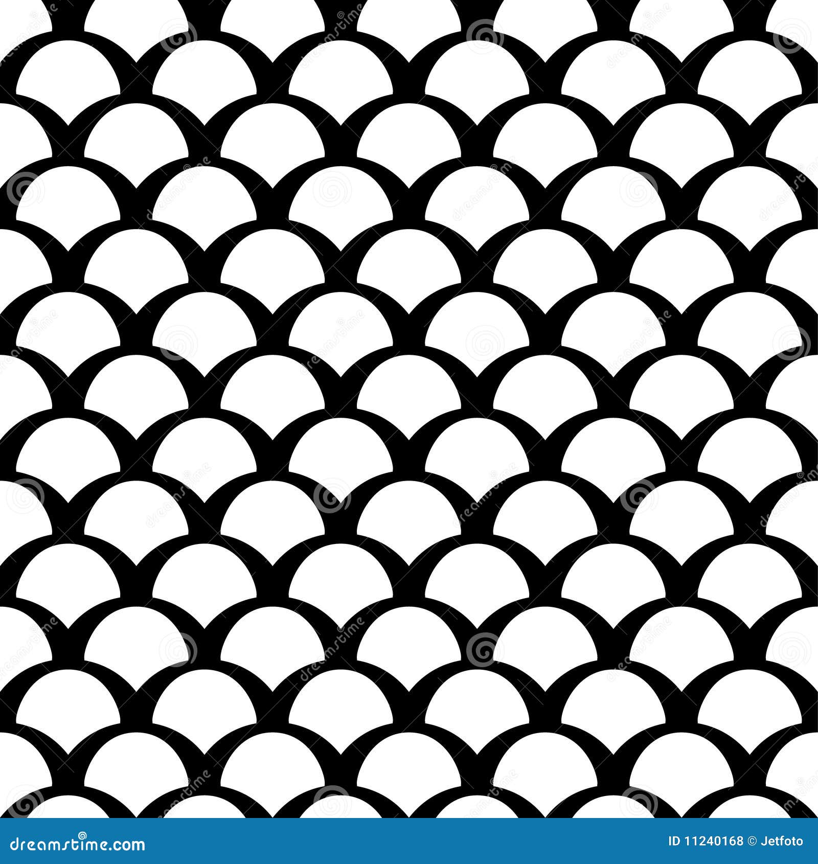 Black and White Squama Pattern Stock Vector - Illustration of black ...