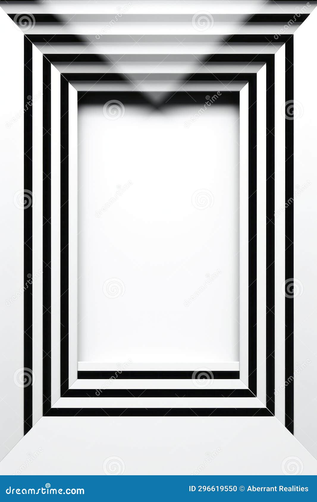A Black and White Square Frame with a White Background Stock ...
