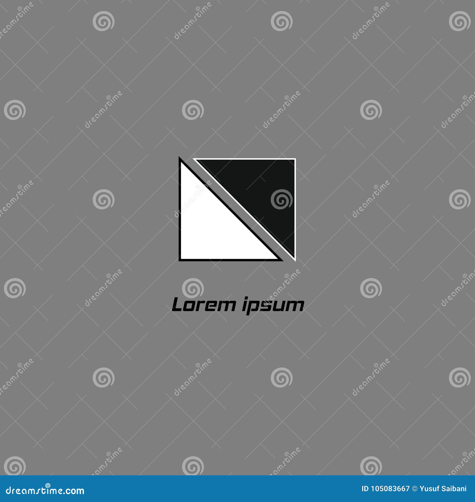 Square logo stock illustration. Illustration of circle - 105083667