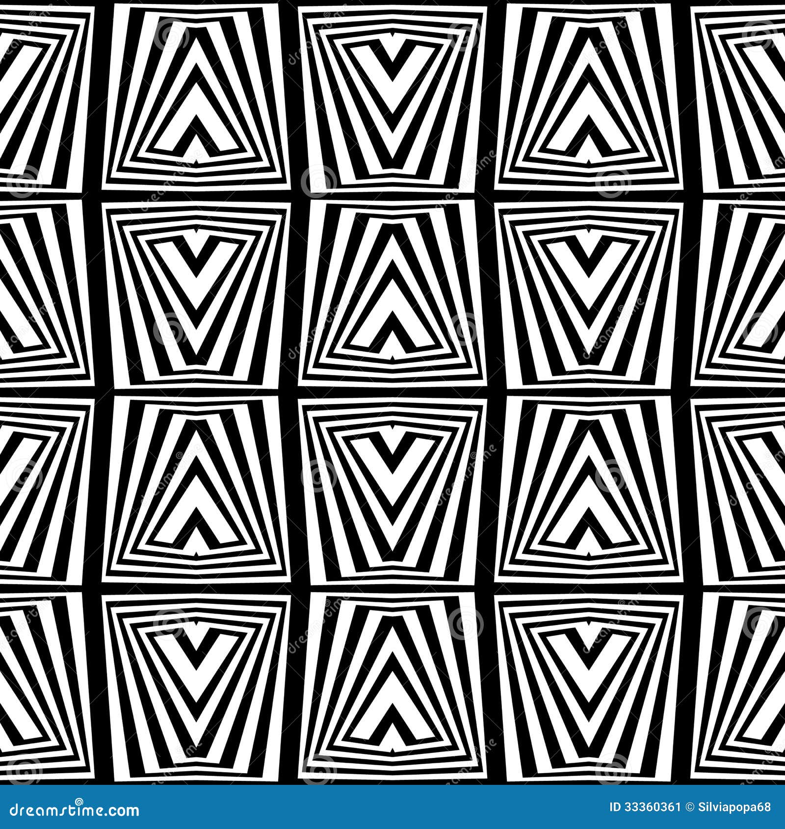 A Black and White Square - Optical Illusion Stock Illustration ...